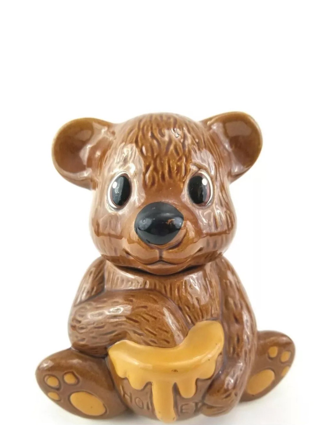 Vintage Brown Bear Honey Pot