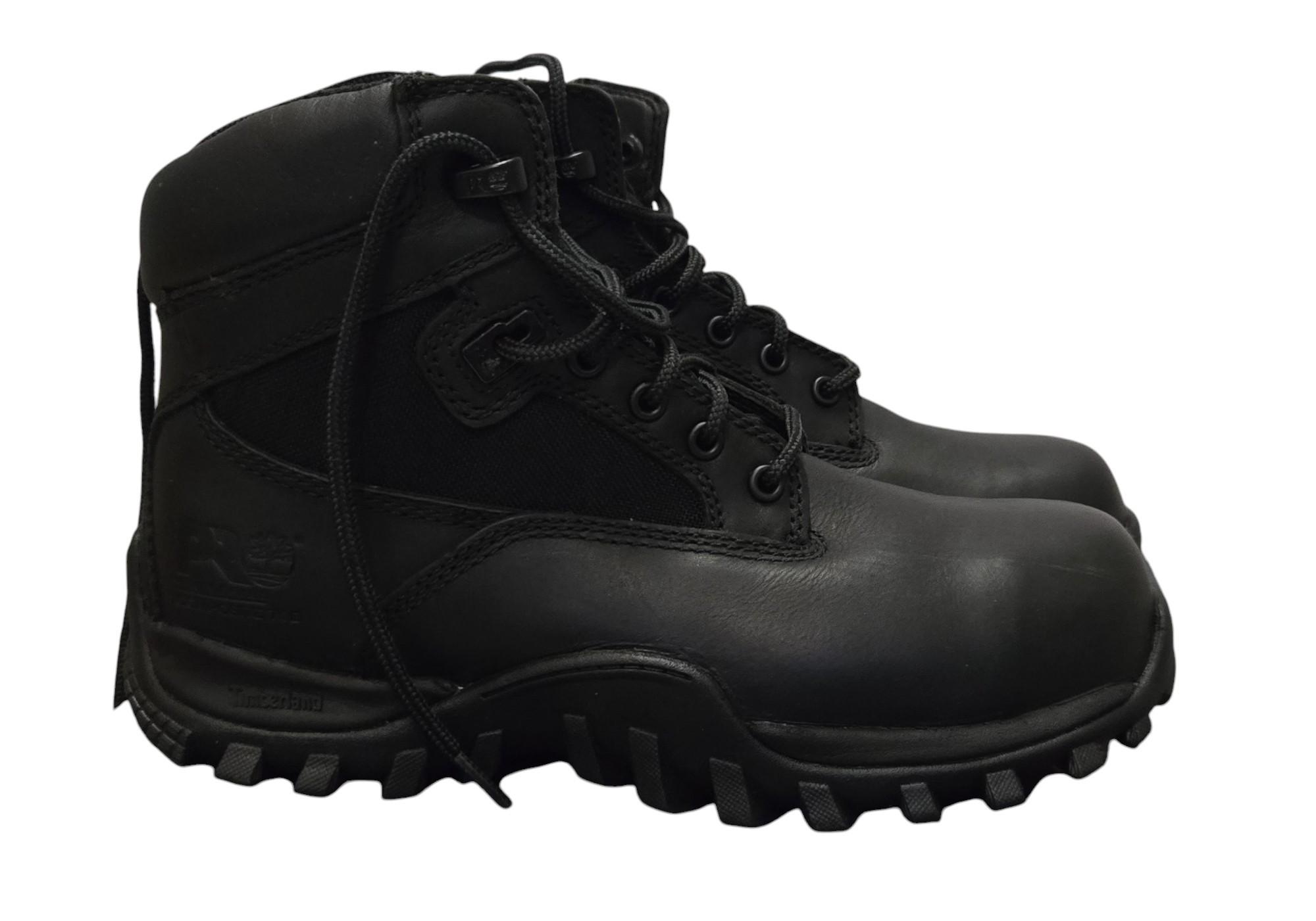 Timberland Pro Mens Black Valor Work Boots Size 4L - 89680