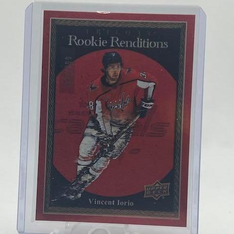Vincent Iorio 2023-2024 Upper Deck Trilogy Rookie Renditions Red ...