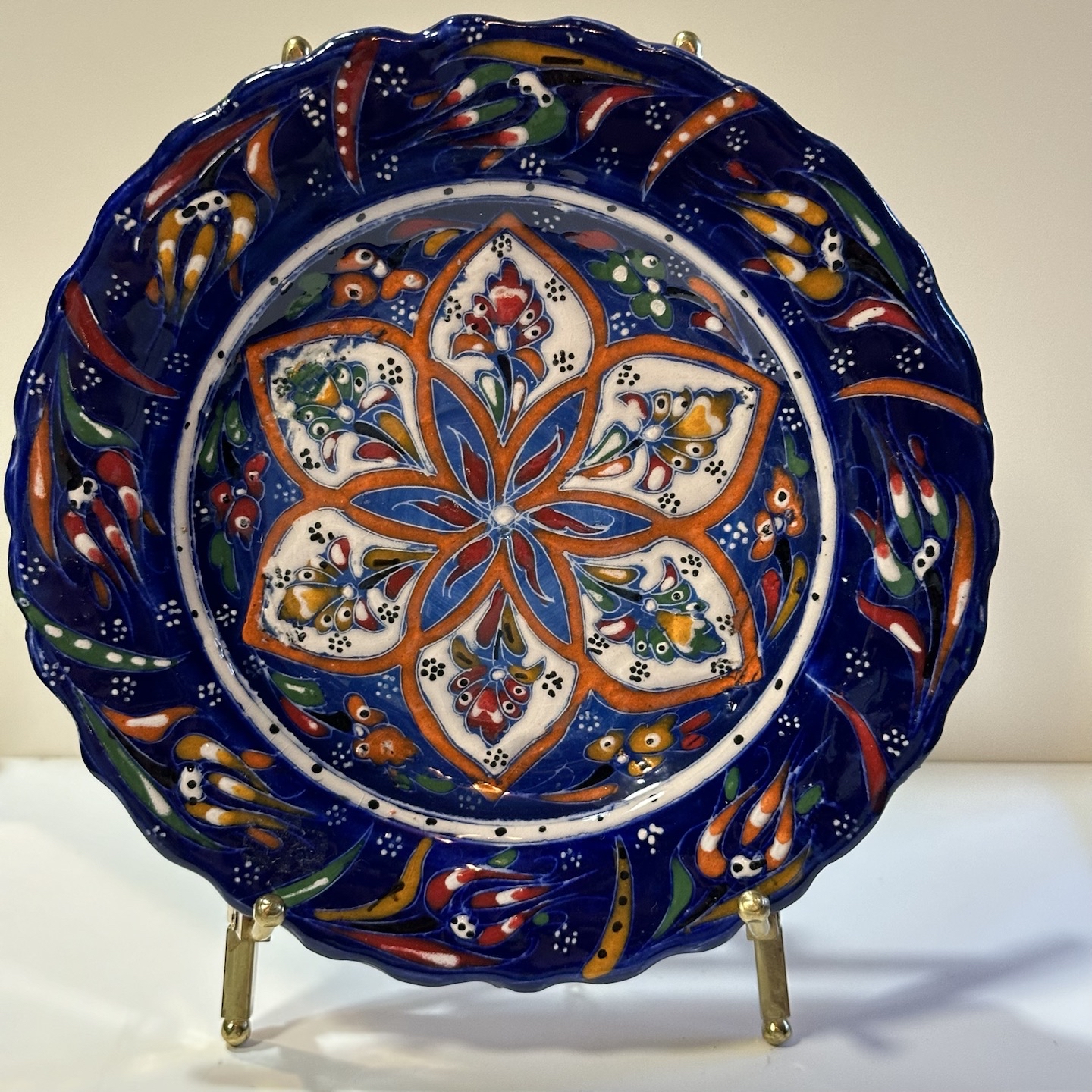 128 Turkish Wall Plates, Vivid Colors, Hand Painted & Decorated ...