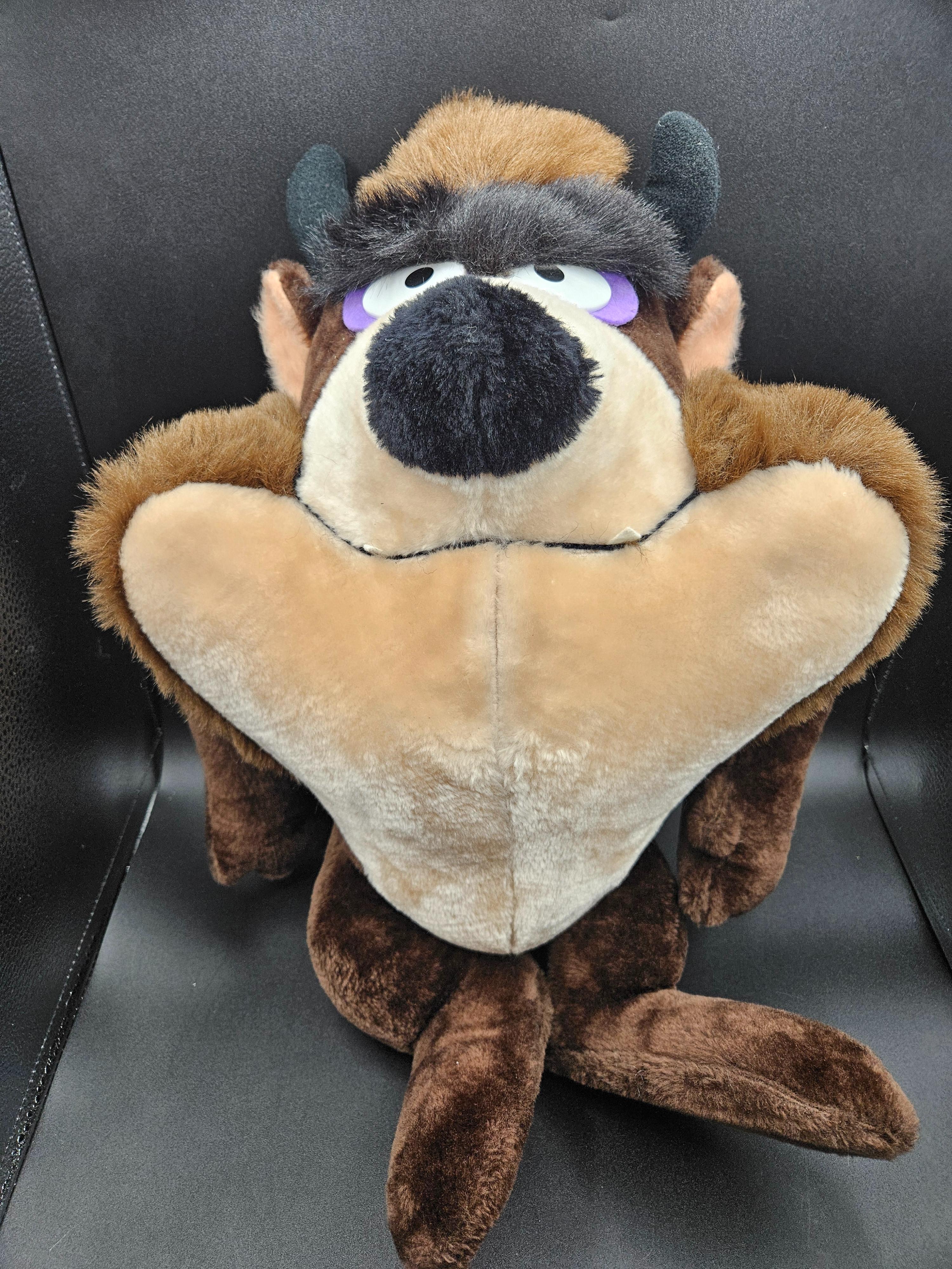 Vintage 1987 Tazmanian Devil Stuffed Animal Plush Warner Bros