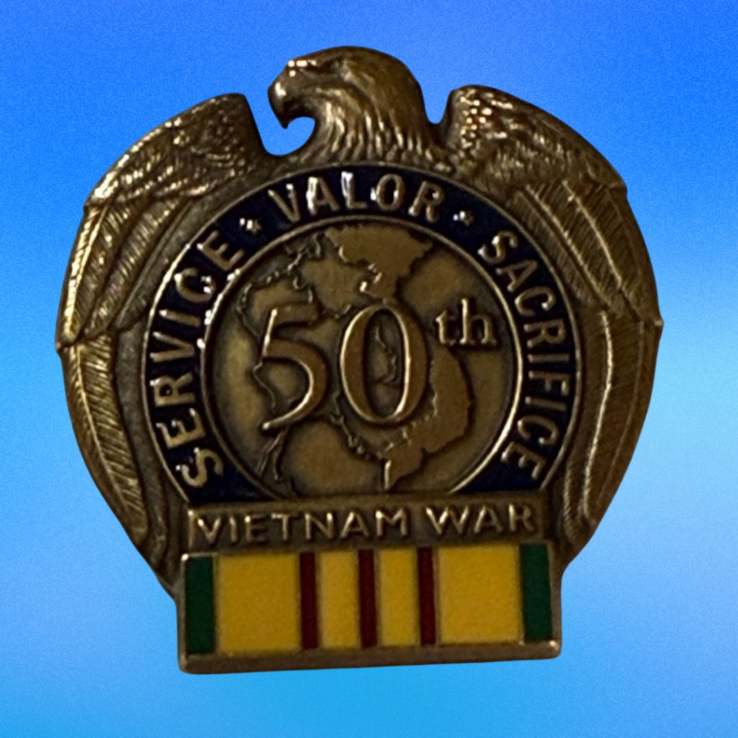 Vintage Vietnam War Service Valor Sacrifice 50th Anniversary Eagle ...