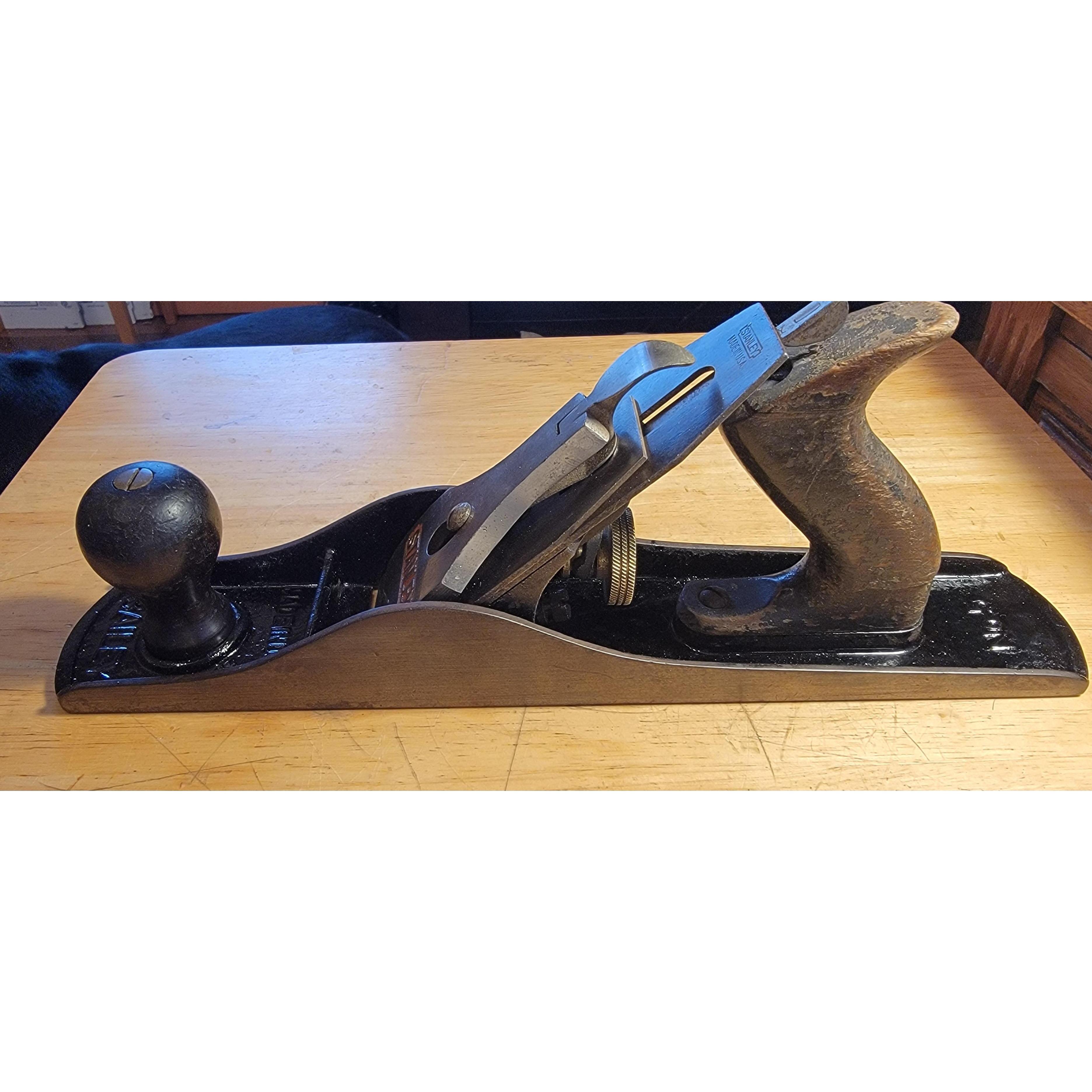 Stanley #5 Type 18 Hand Plane Smooth Bottom Knurled Adj. Nut