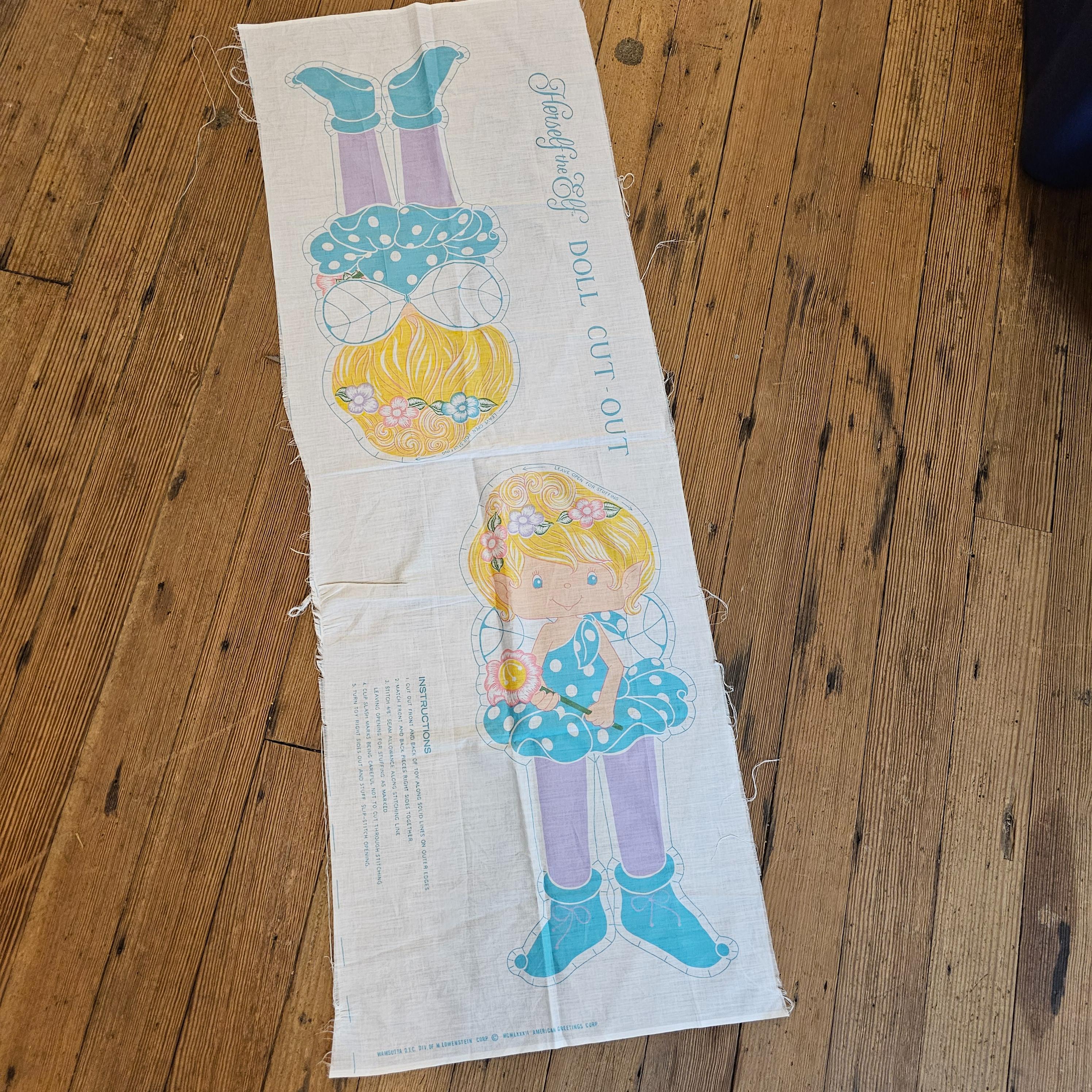 Vintage Herself the Elf Cut & Sew Fabric Panel Doll Pattern UNCUT