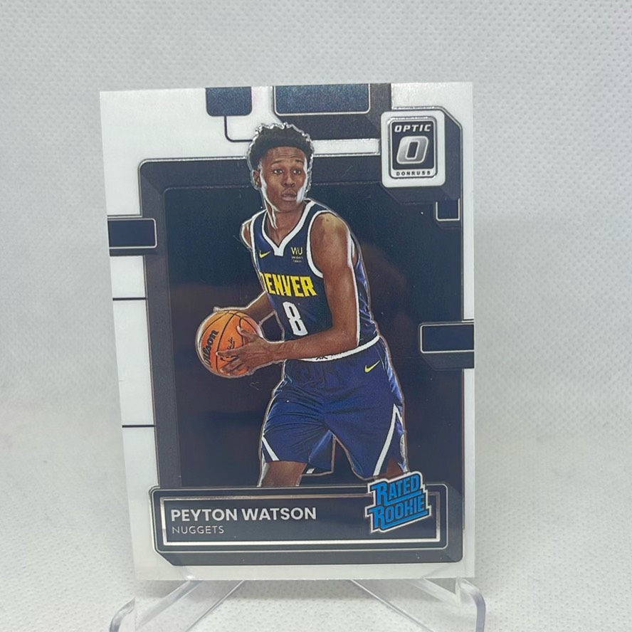 Peyton Watson 2022-23 Donruss Optic #223 Prizm Denver Nuggets Rated Rookie