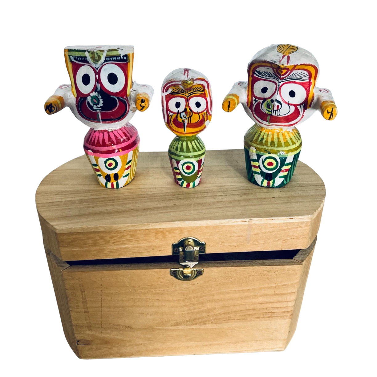 001 Wooden Lord Jagannath Balabhadra Subhadra Idol Statue For Home ...