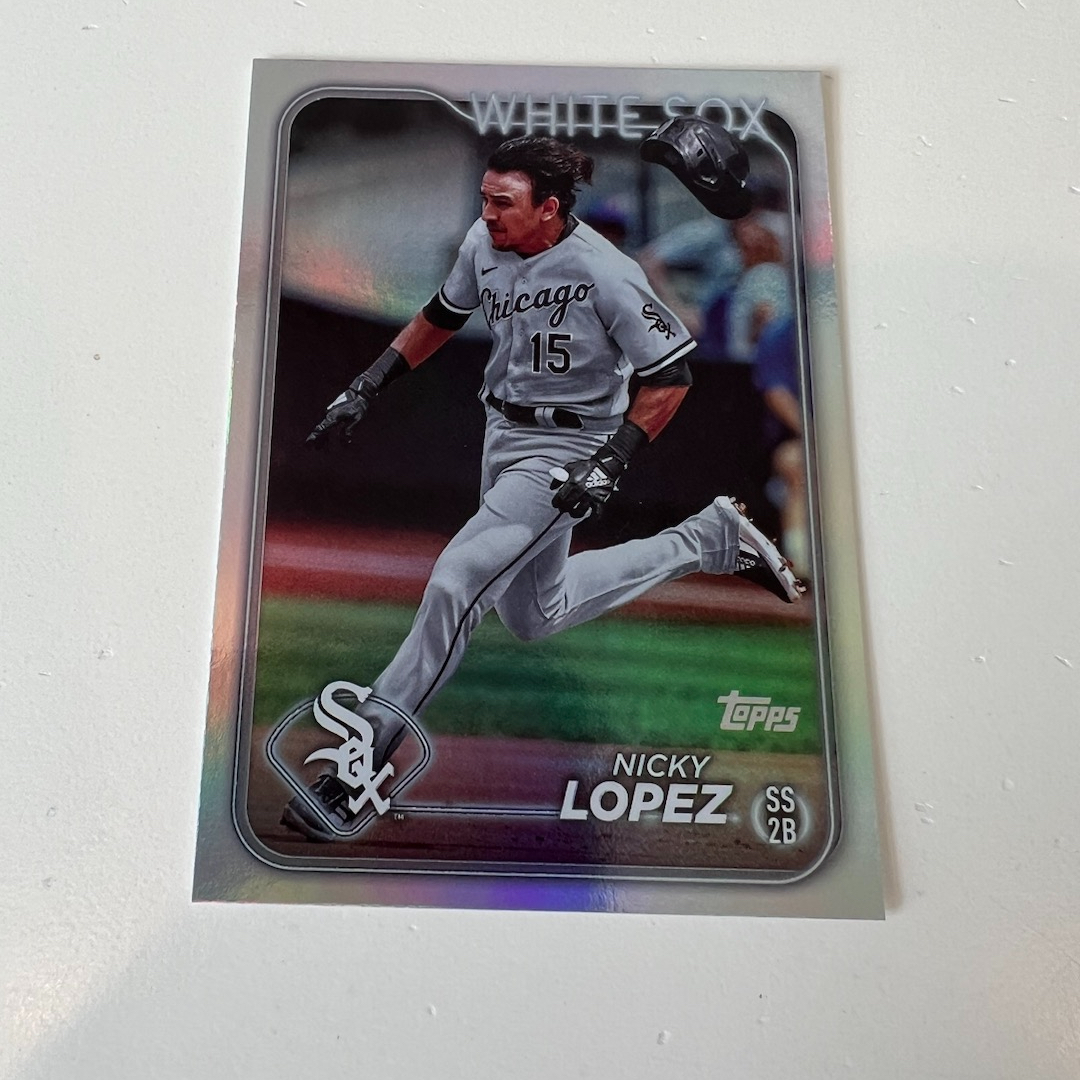 Nicky Lopez Rainbow Foil Chicago White Sox