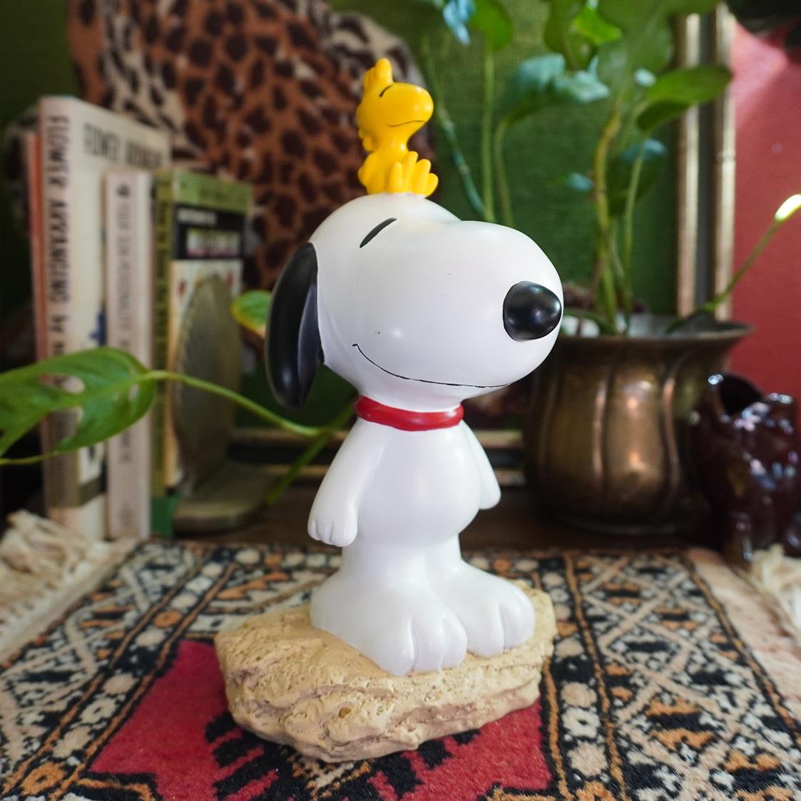 Vintage Rare Snoopy & Woodstock Figurine Bank | Peanuts Bank UFS