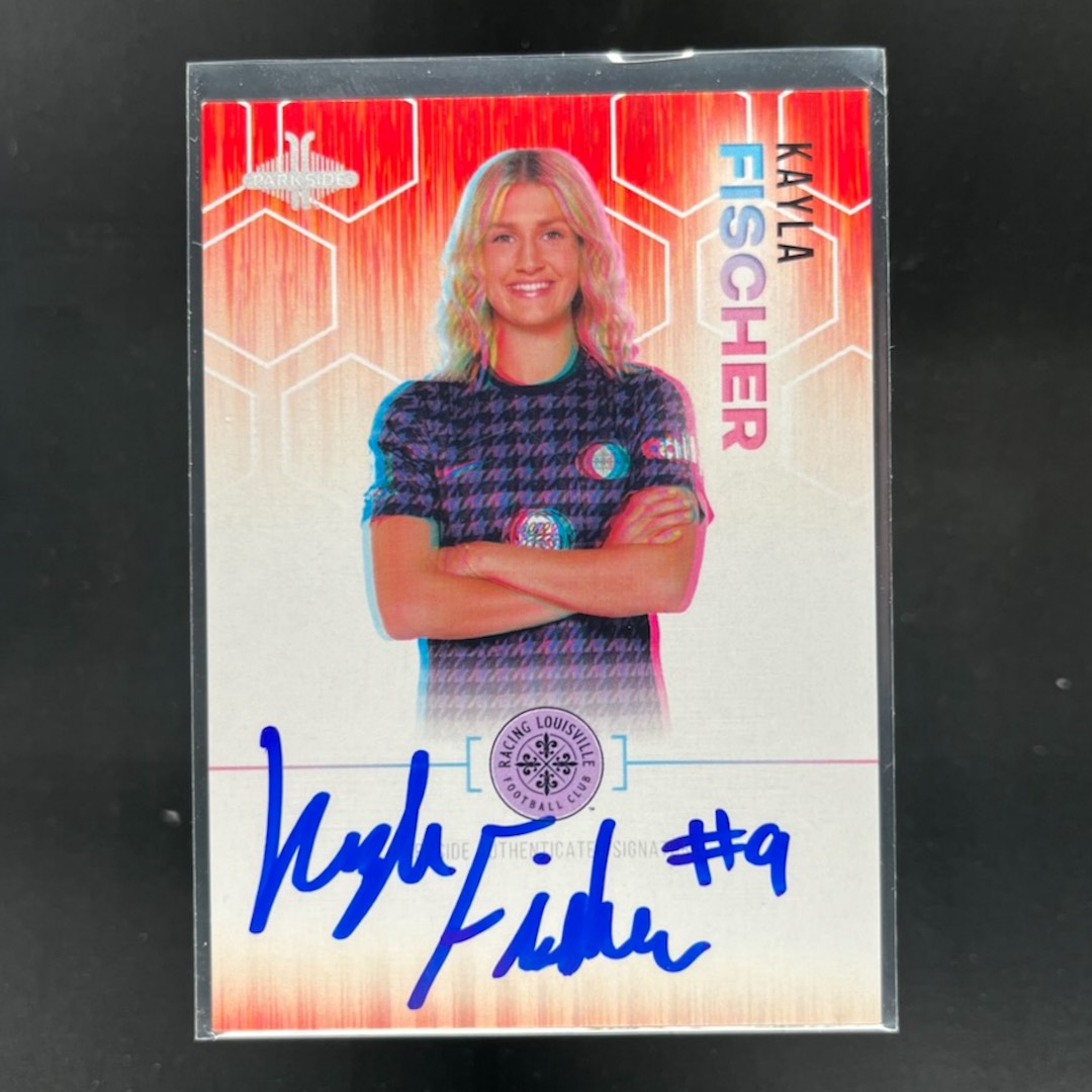 Kayla Fischer 2023 Parkside NWSL Vol 2 Red Hex Signature Series ...