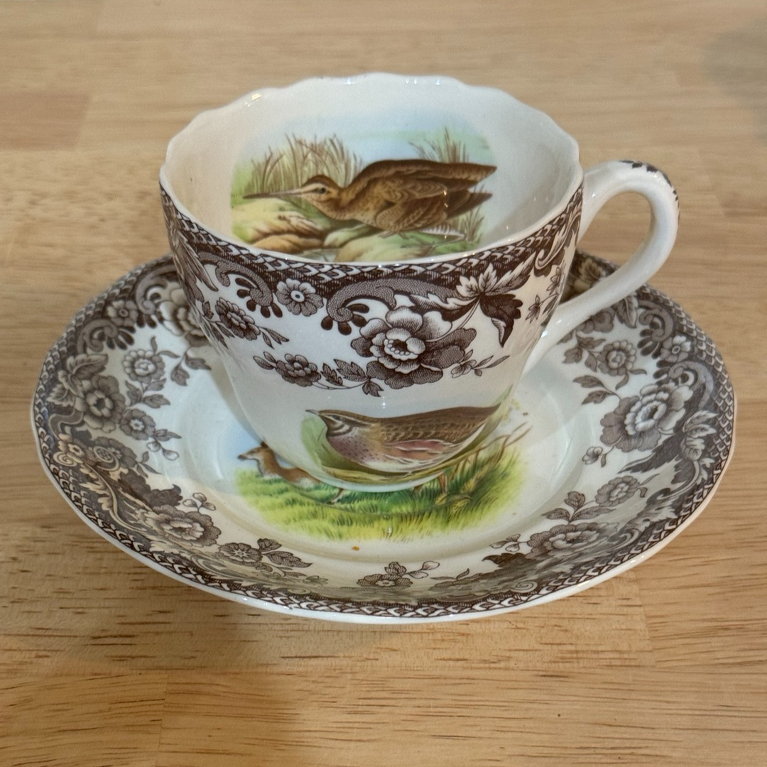 Spode Woodland Teacup And Saucer