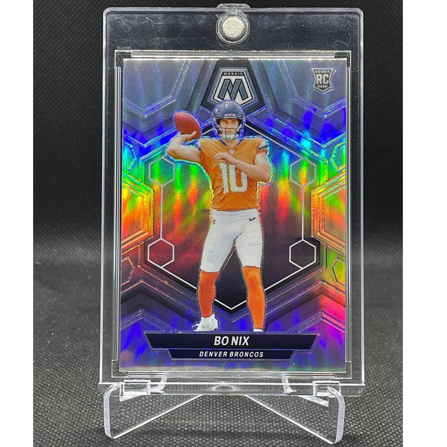 2023 Panini Mosaic Bo Nix Denver Broncos Rookie Card