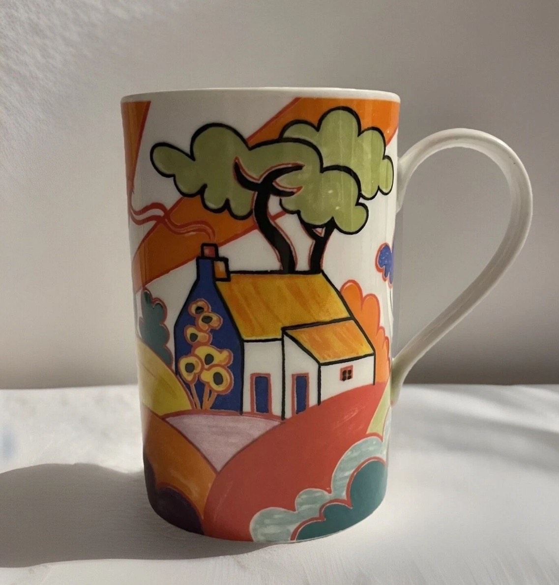 Dunoon Fantasia Stoneware MUG Art Deco design by Jane Brookshaw Made in ...