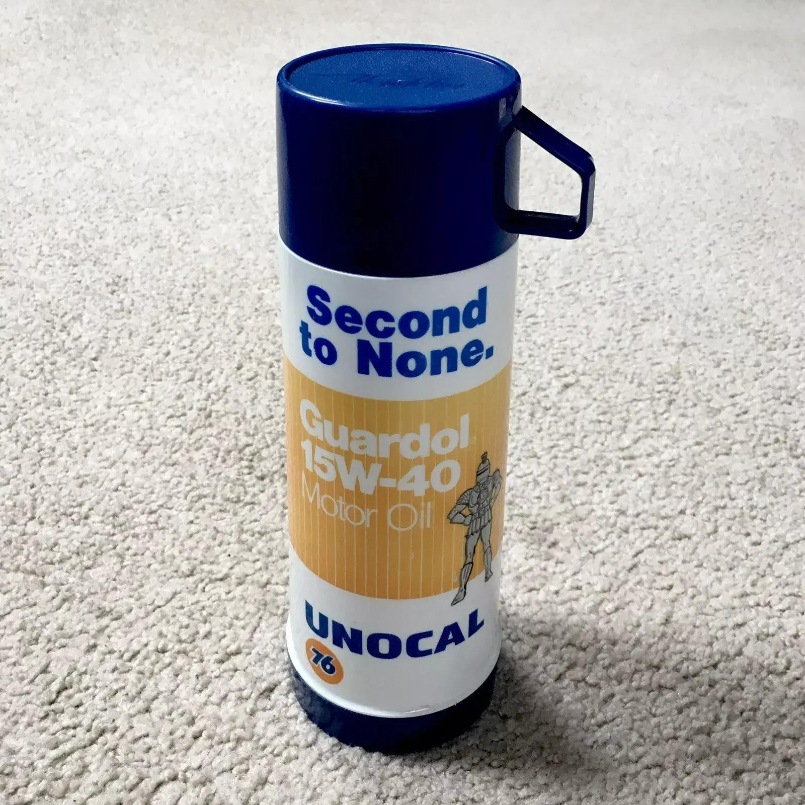 Vintage 1970s UNOCAL 76 GUARDOL 15W-40 MOTOR OIL Aladdin 1 Pint Thermos ...
