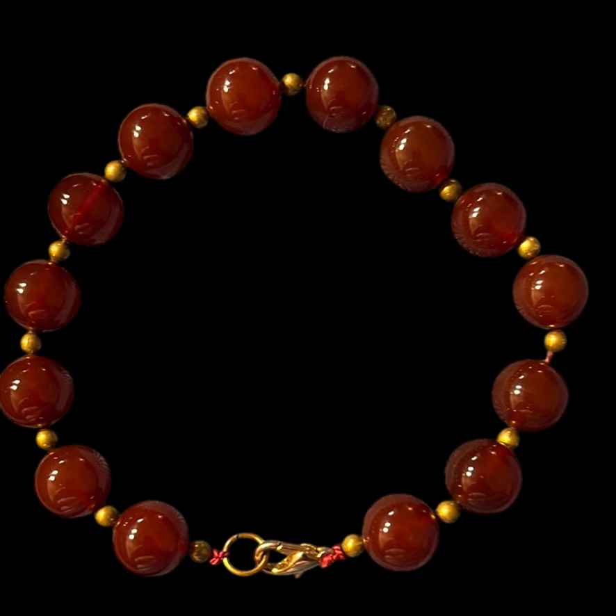 Agate Red Stone Bracelet
