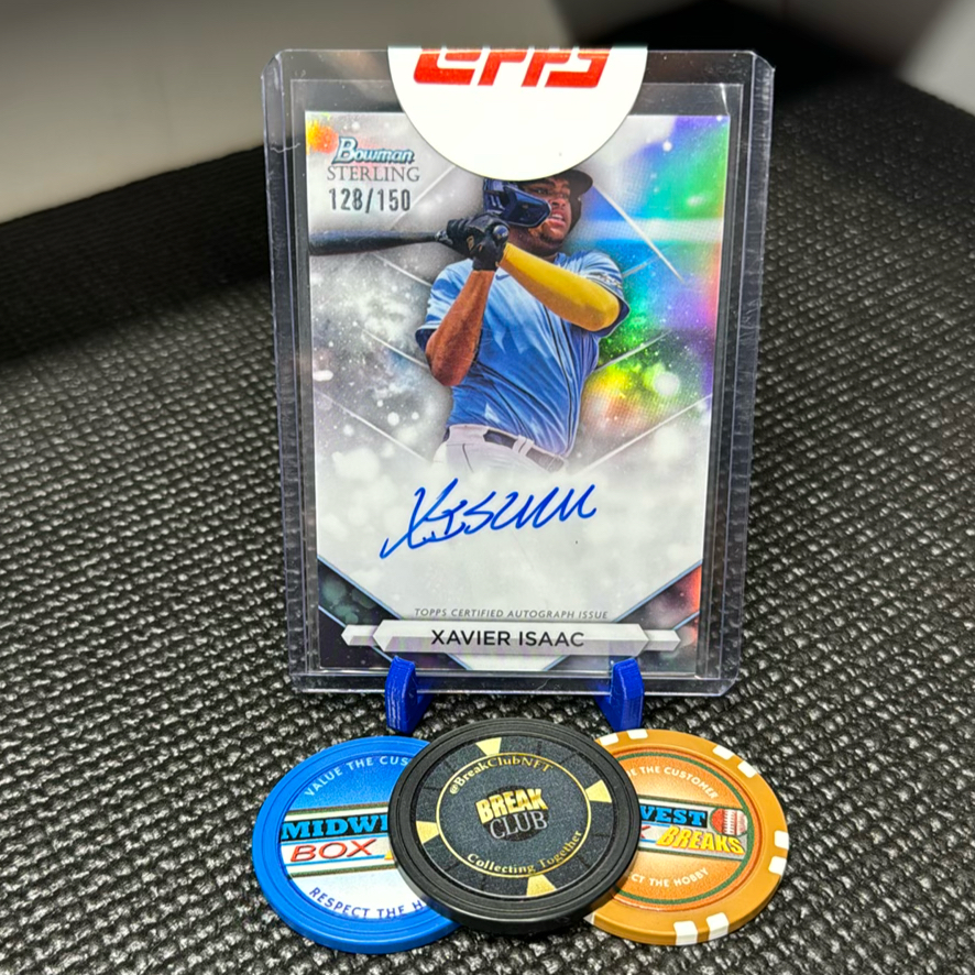 2023 Xavier Isaac Refractor Auto 128/150 Redemption Bowman Sterling ...