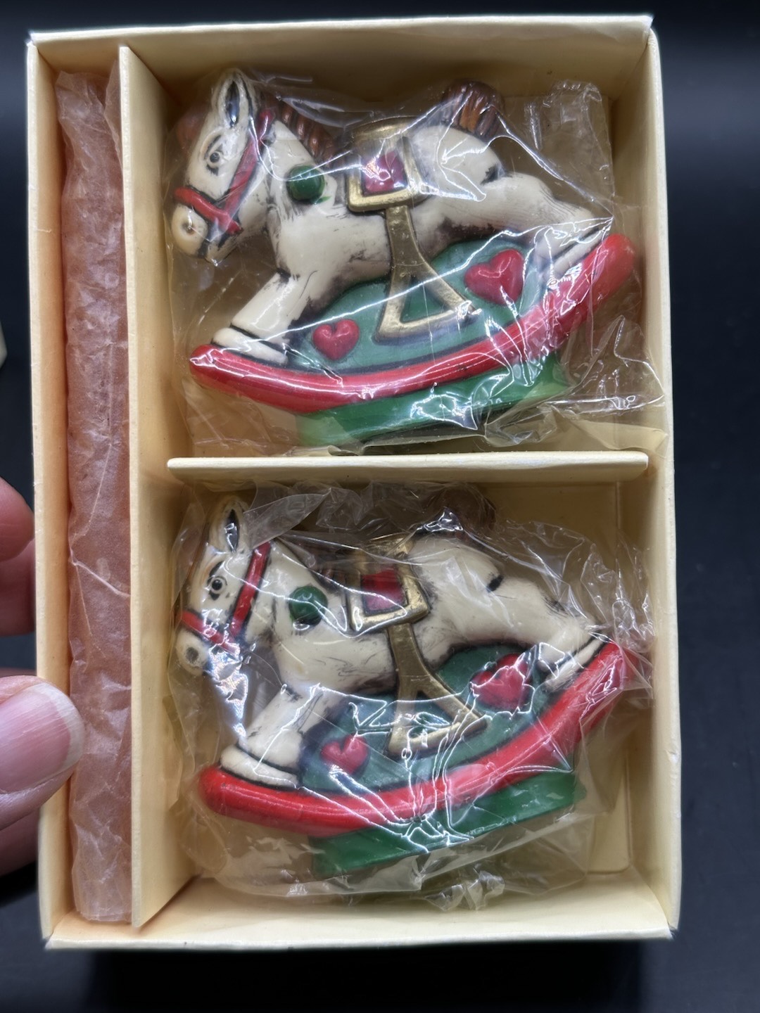 Rocking Horse Candles by Holiday Memories Collector Vintage Christmas ...