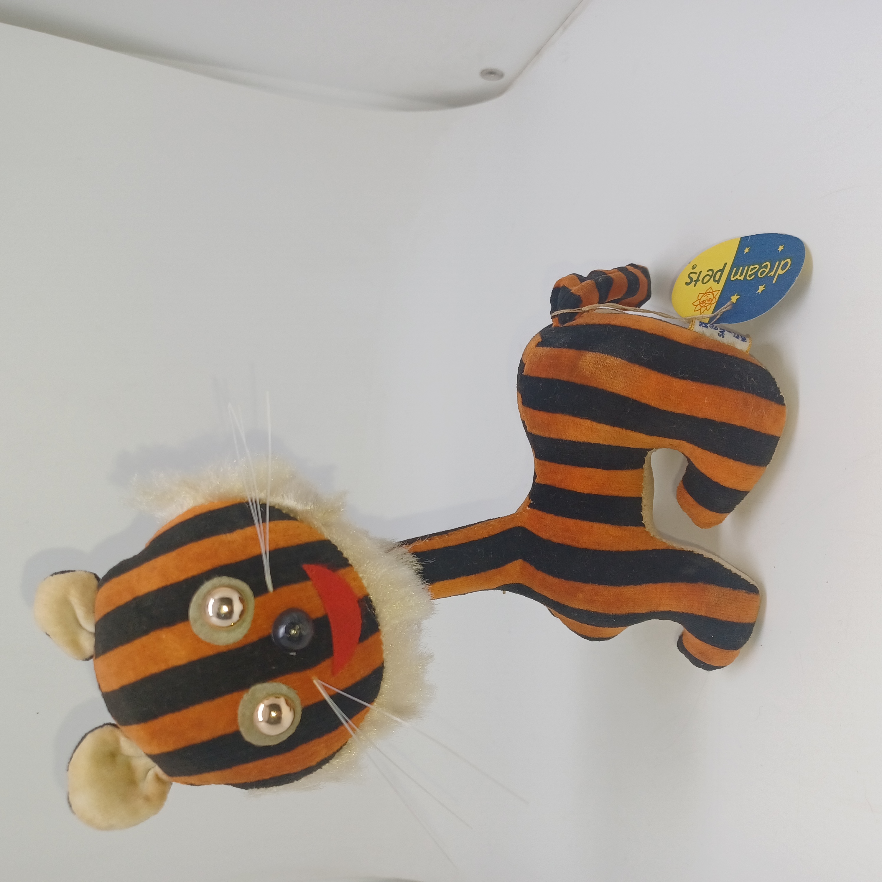 Vintage Dakin Dream Pets #1223 MOD Tiger Japan Velveteen Wood Stuffed ...