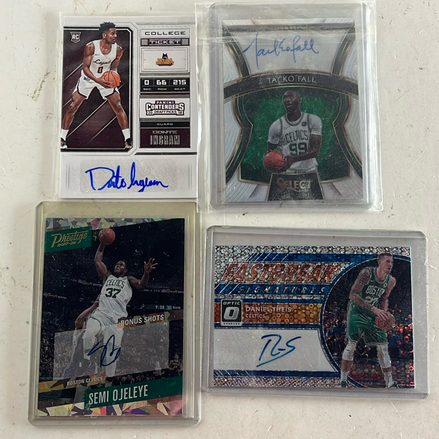 #15 - Basketball Auto Card Lot Of 4 - Fall