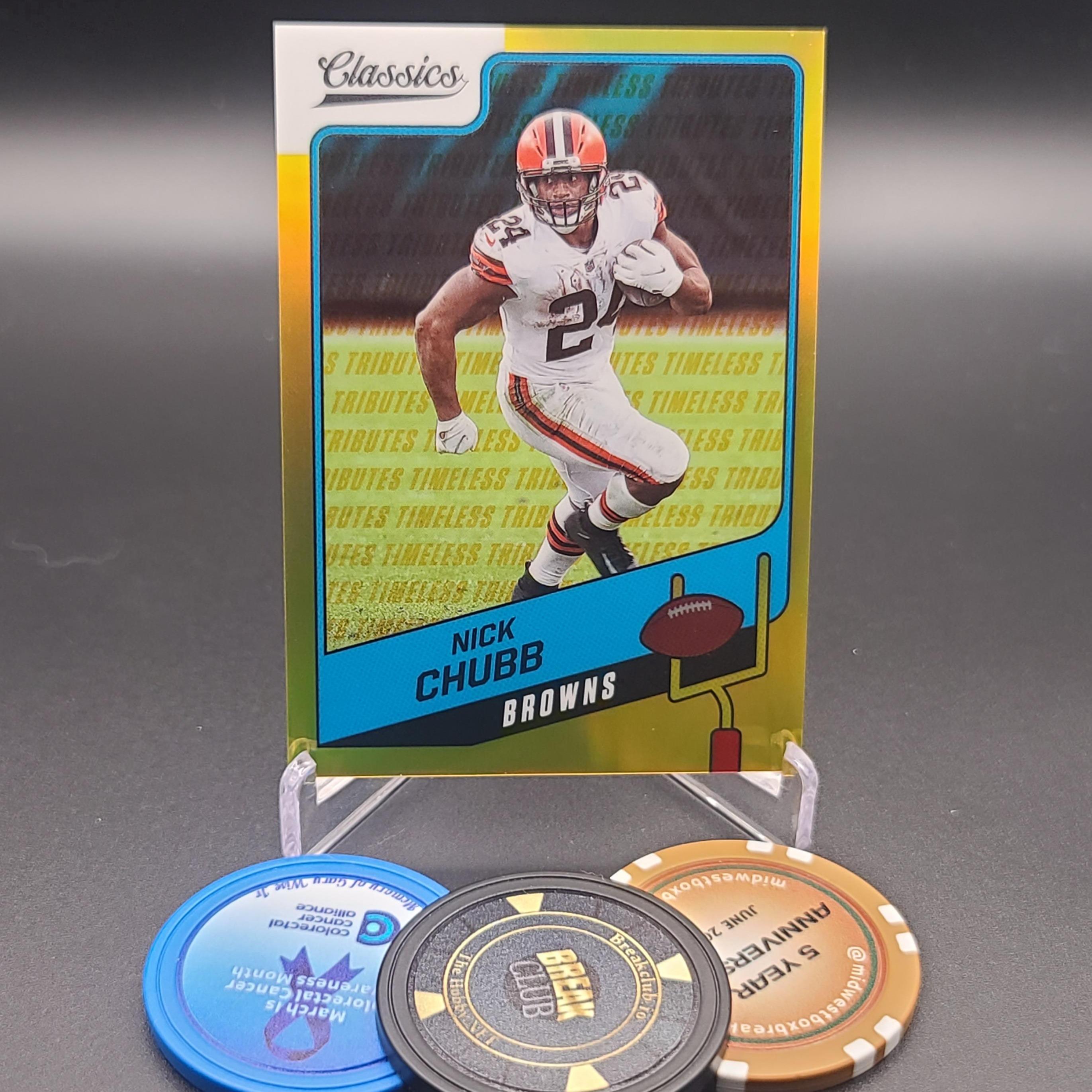 Nick Chubb 2021 Panini Classics Football Premium Edition Timeless ...