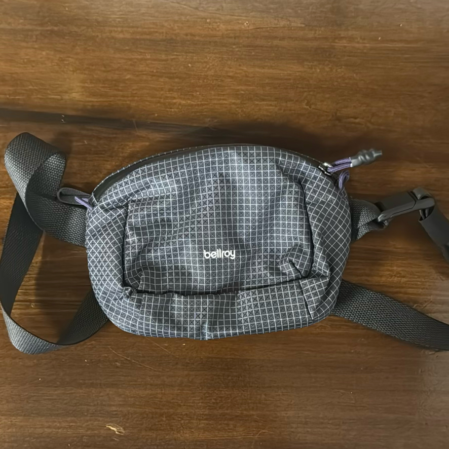 Bellroy Lite Belt Bag Crossbody In Arcade Grey