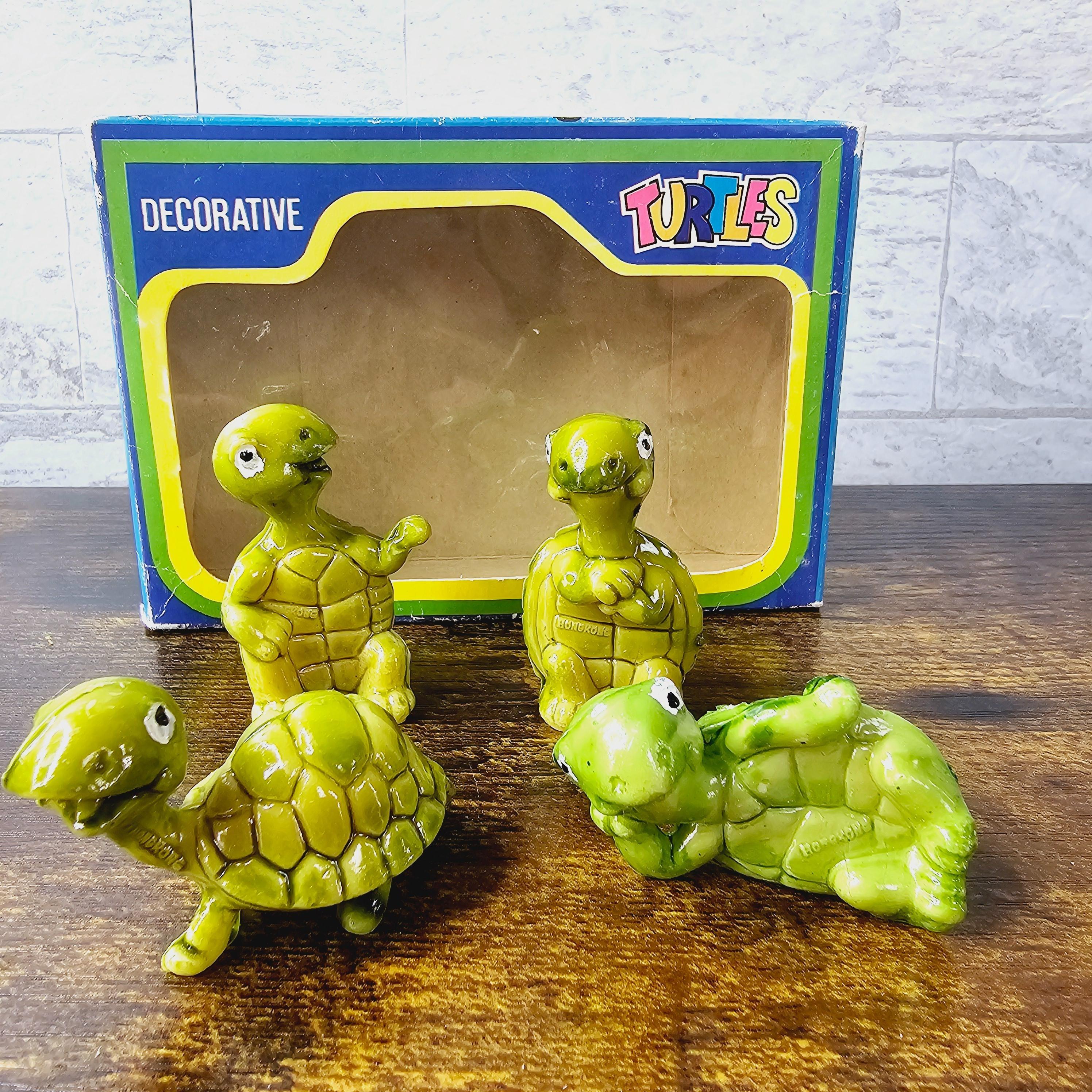 19 - NOS Decorative Turtles Pencil Toppers Made In Hong Kong