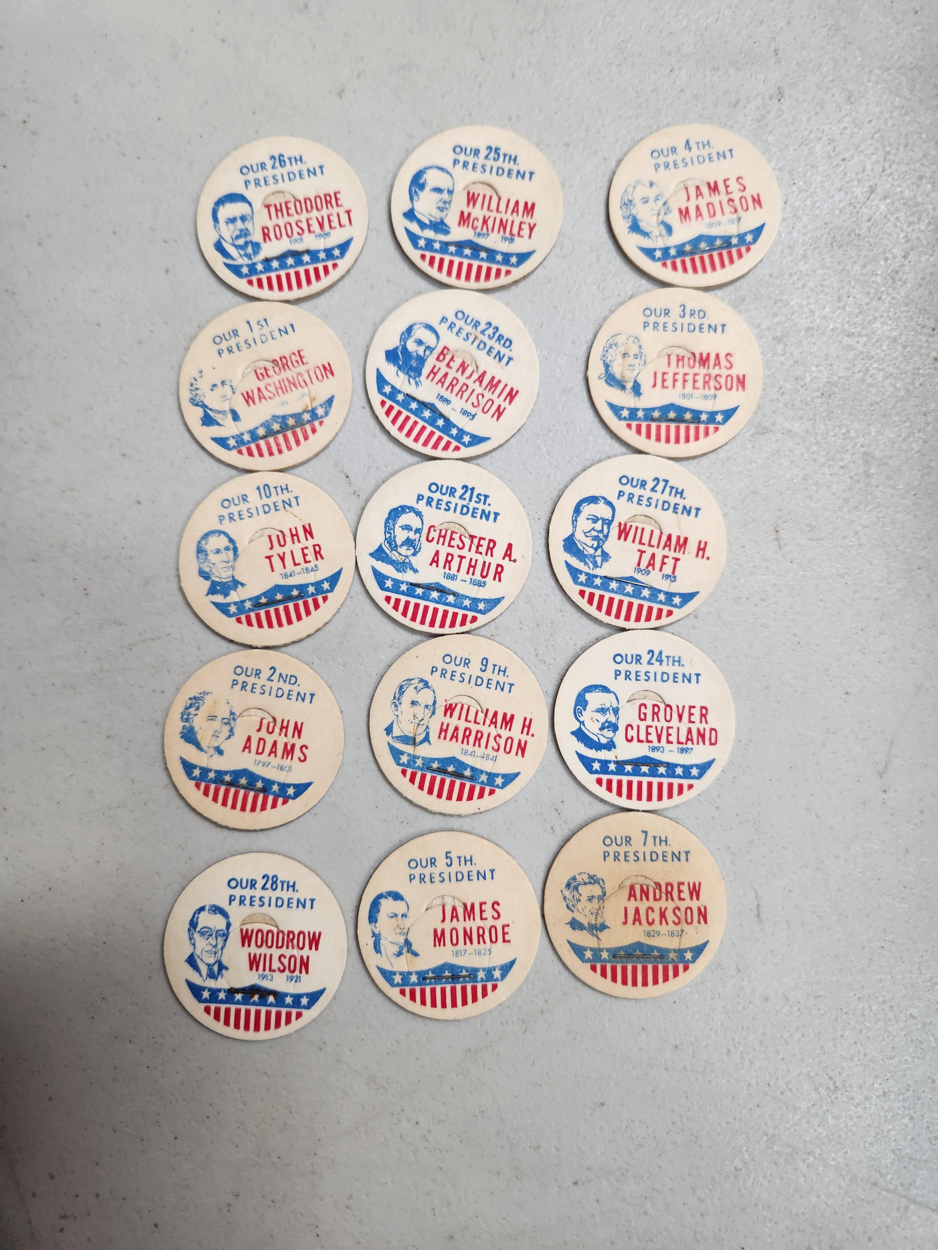 Lot of 1200+ 1960's Unused Presidential Milk Bottle Caps