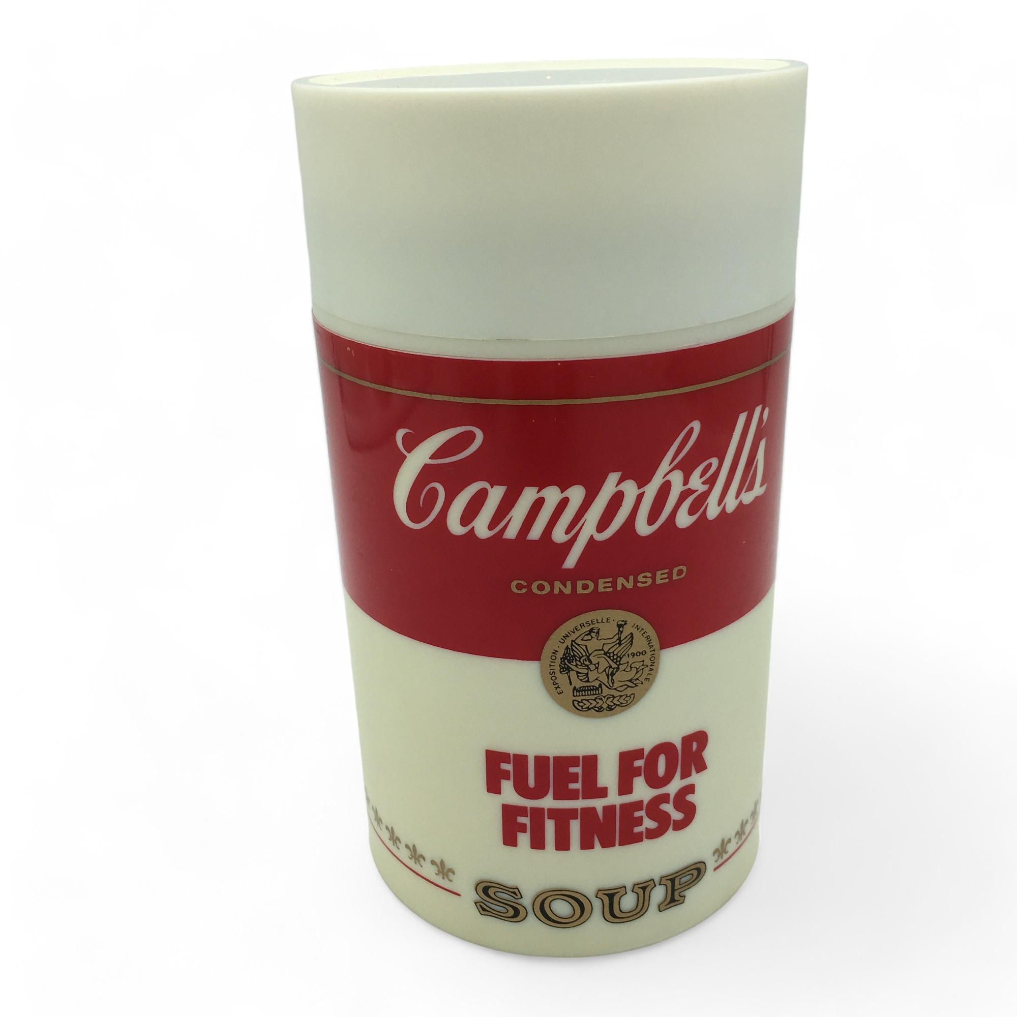 Vintage 1984 Campbell's Soup Thermos "Fuel for Fitness / Soup is Good ...