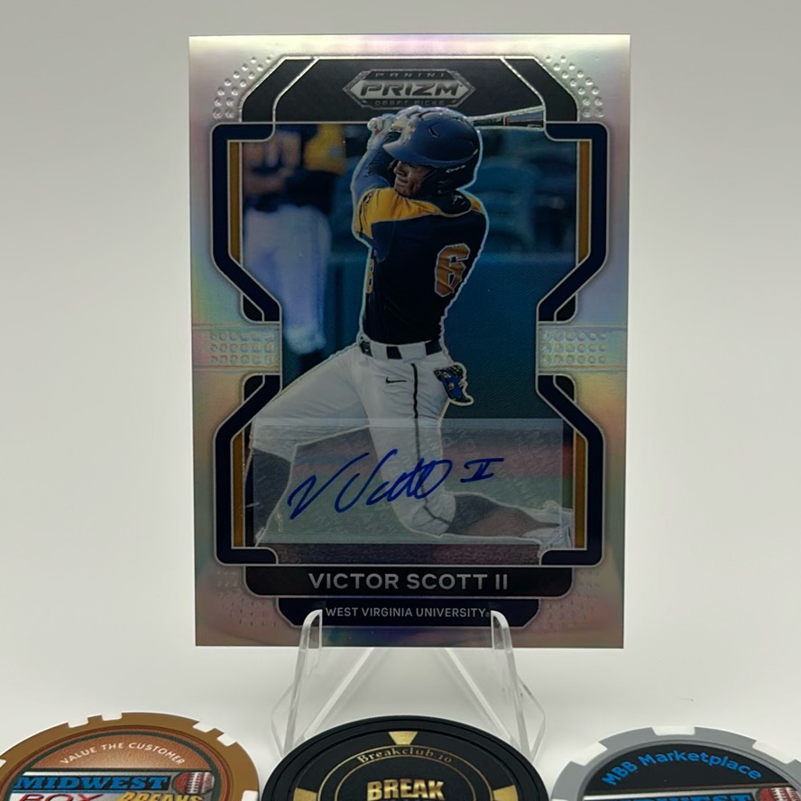 VICTOR SCOTT II 2022 PANINI PRIZM DRAFT PICKS SILVER REFRACTOR AUTO