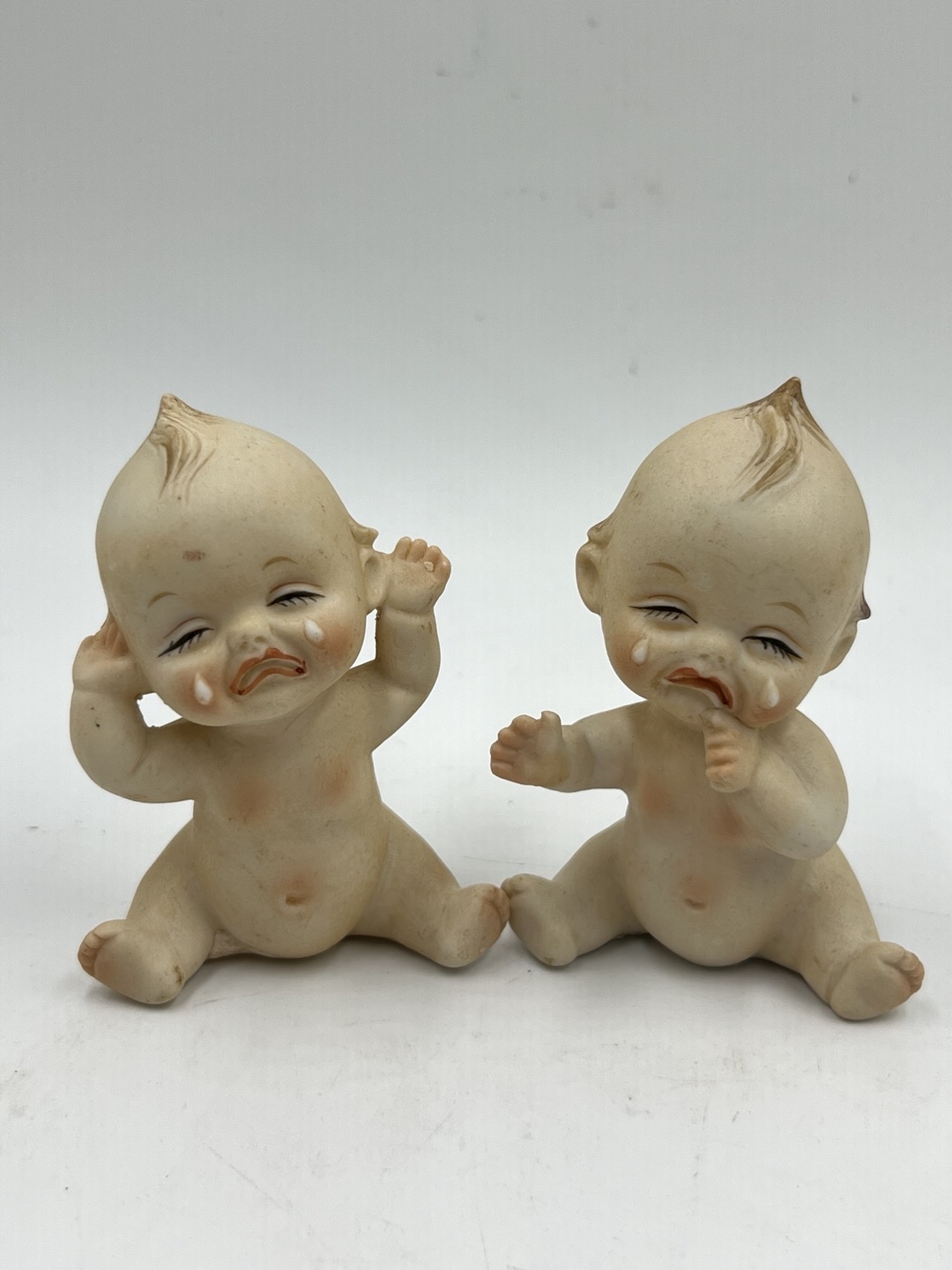 006 - Lego Japan Crying Kewpie Ceramic S&P Shakers 3.5”