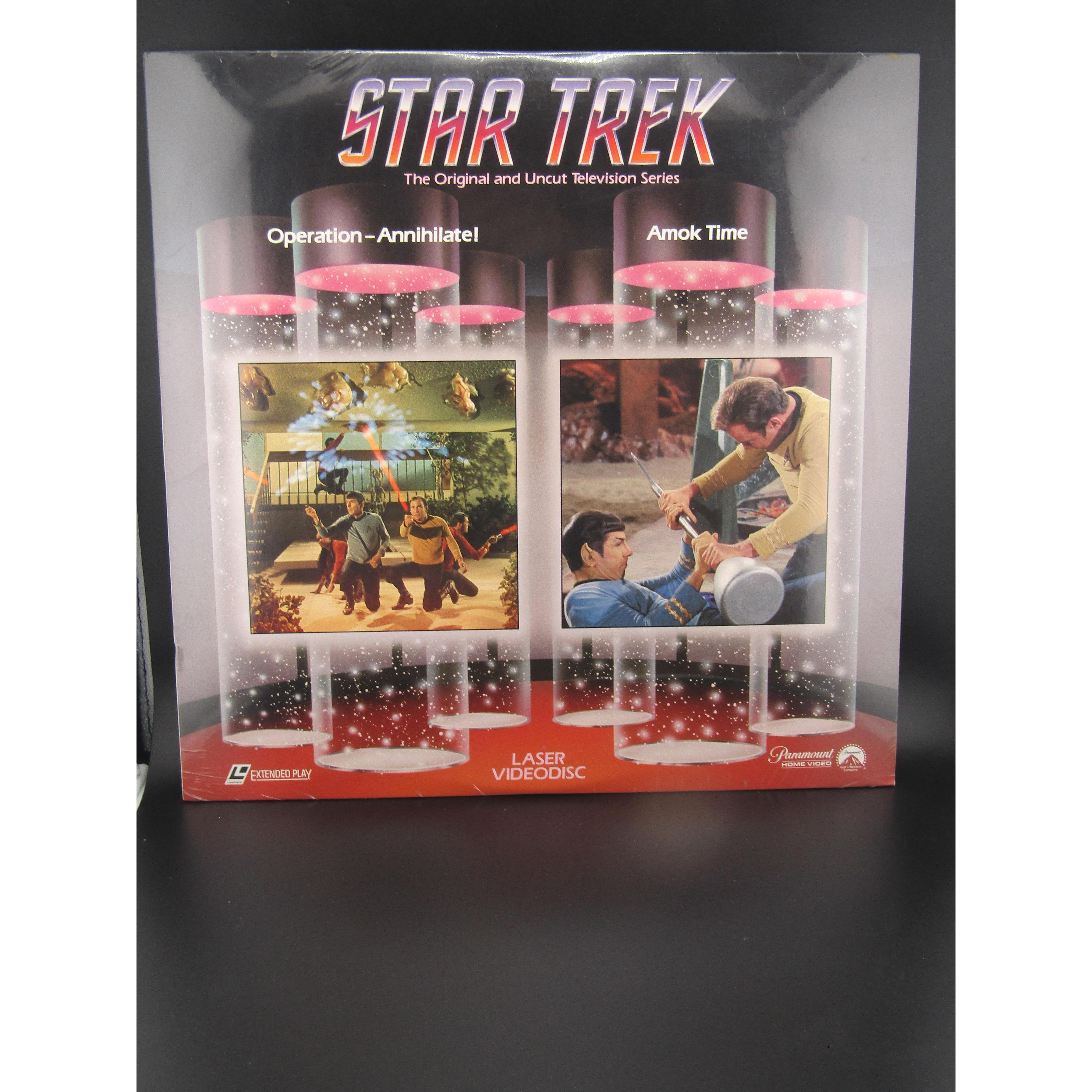 Star Trek Laserdisc: Operation - Annihilate! & Amok Time Sealed