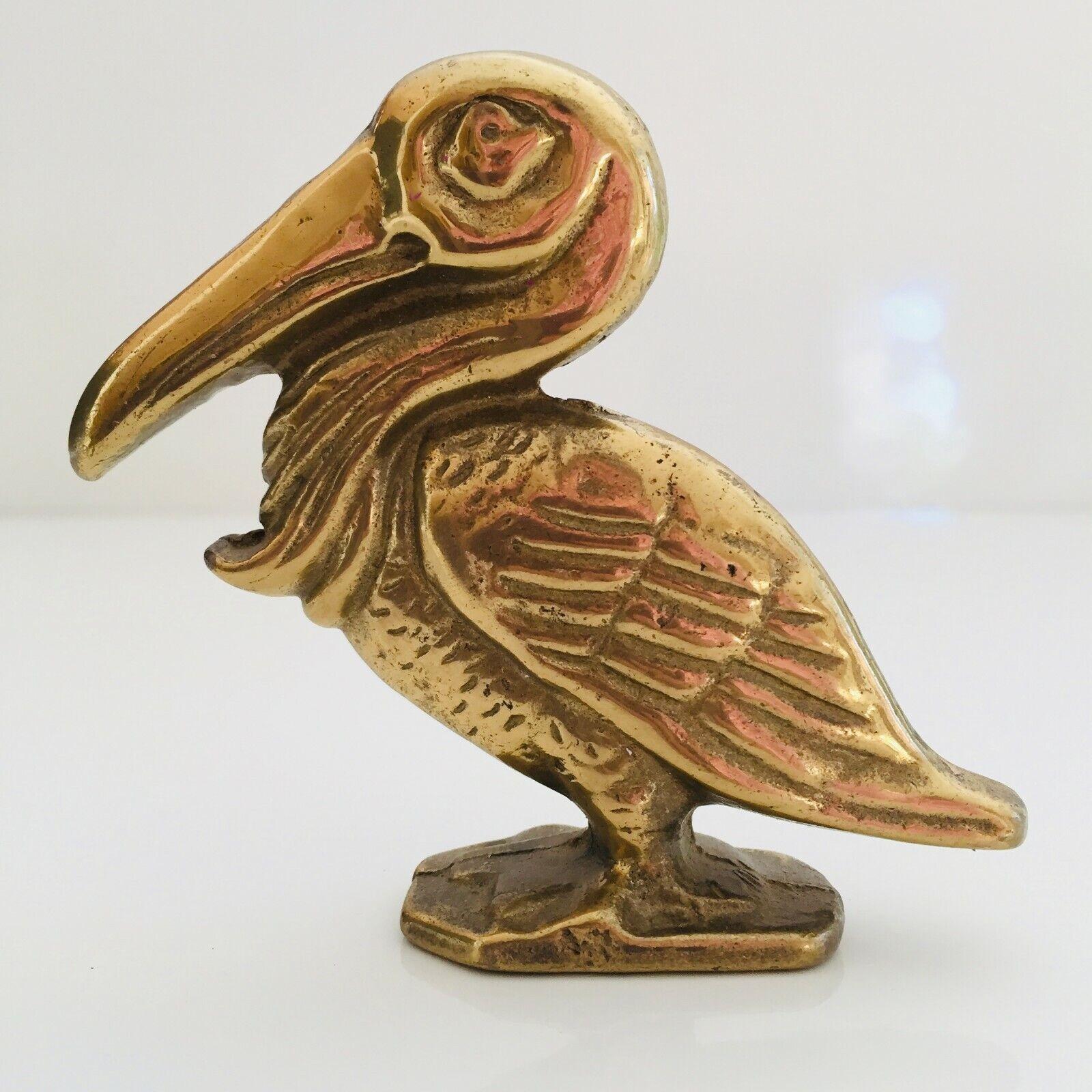 3.25" Solid Brass Embossed Pelican Cast Canada
