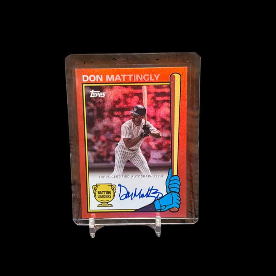 Don Mattingly On Card Auto 1990 Batting Leaders 10/10 2024 Topps ...