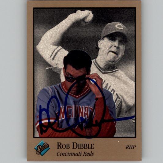 Rob Dibble Signed Cincinnati Reds 1992 Studio Baseball Card #22