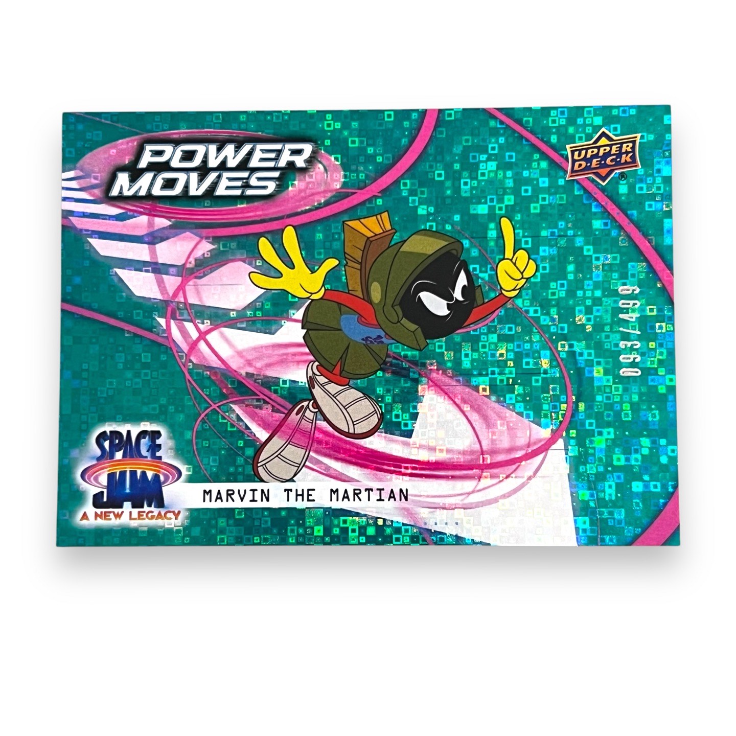 2021 Upper Deck Space Jam Marvin The Martian Power Moves Green 93/499