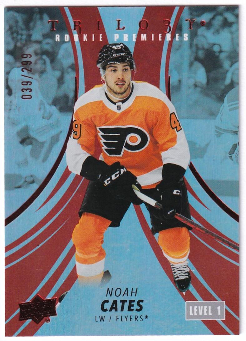 2022-23 Upper Deck Trilogy Red #108 Noah Cates Philadelphia Flyers ...