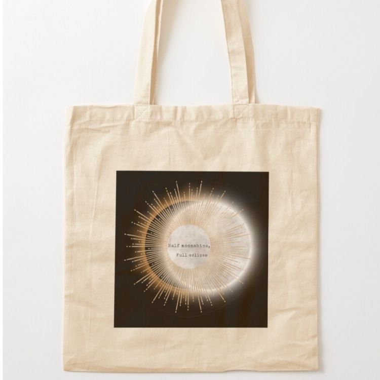 TTPD Lyric Tote//Half Moonshine, Full Eclipse//subtle Merch //Cotton
