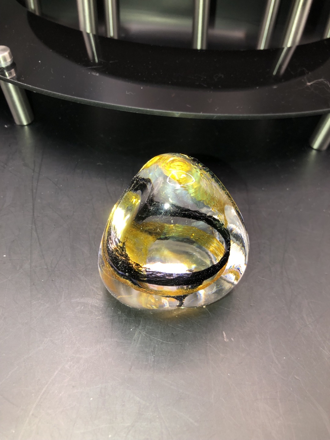 #08B- Caithness Paperweight- Signed And Numbered-Pebble