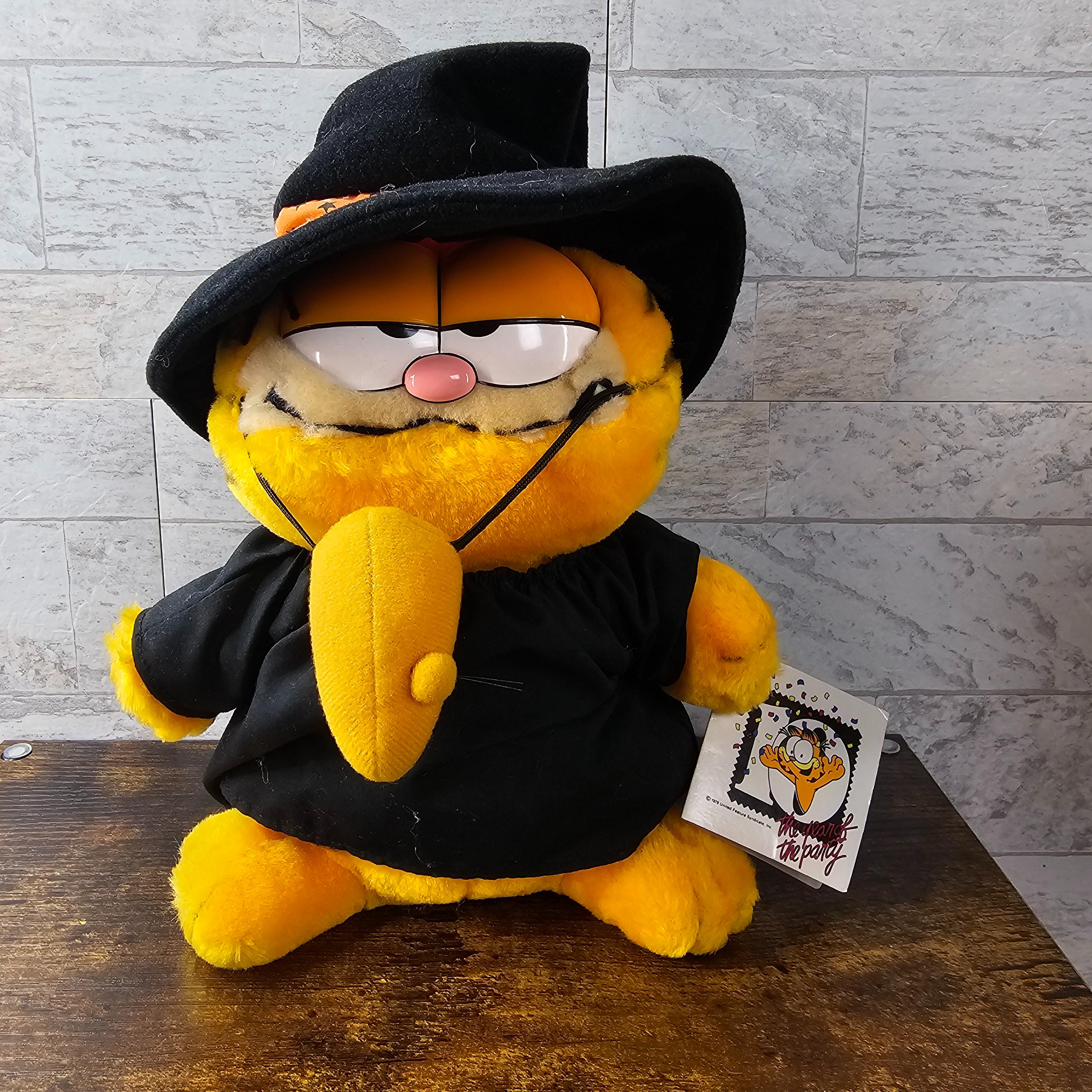 18 - Vintage 1988 Garfield Witch Costume Plush Stuffed Animal Halloween ...