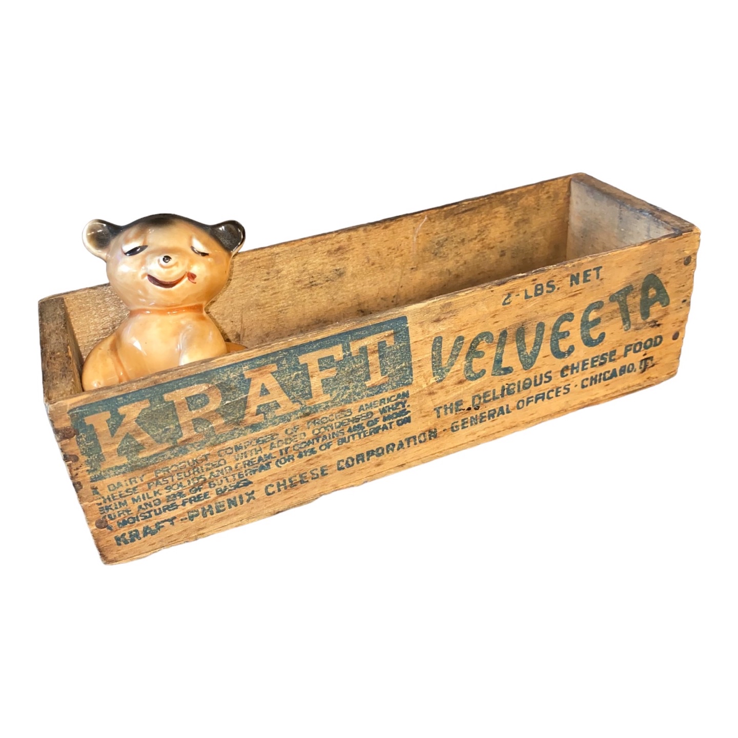 Kraft Velveeta Cheese Wooden Box