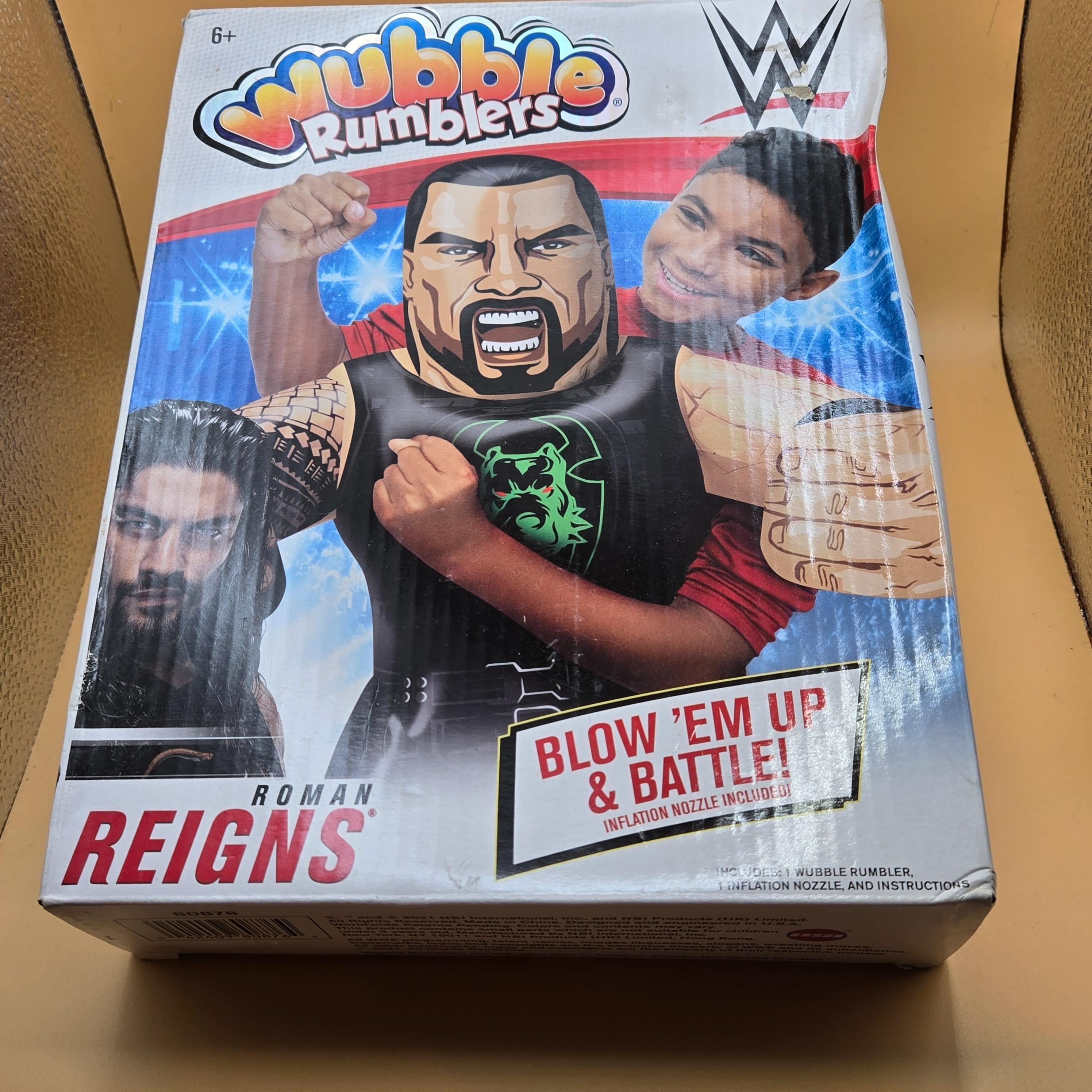 WUBBLE RUMBLERS WWE Roman Reigns Wrestling Inflatable Figure