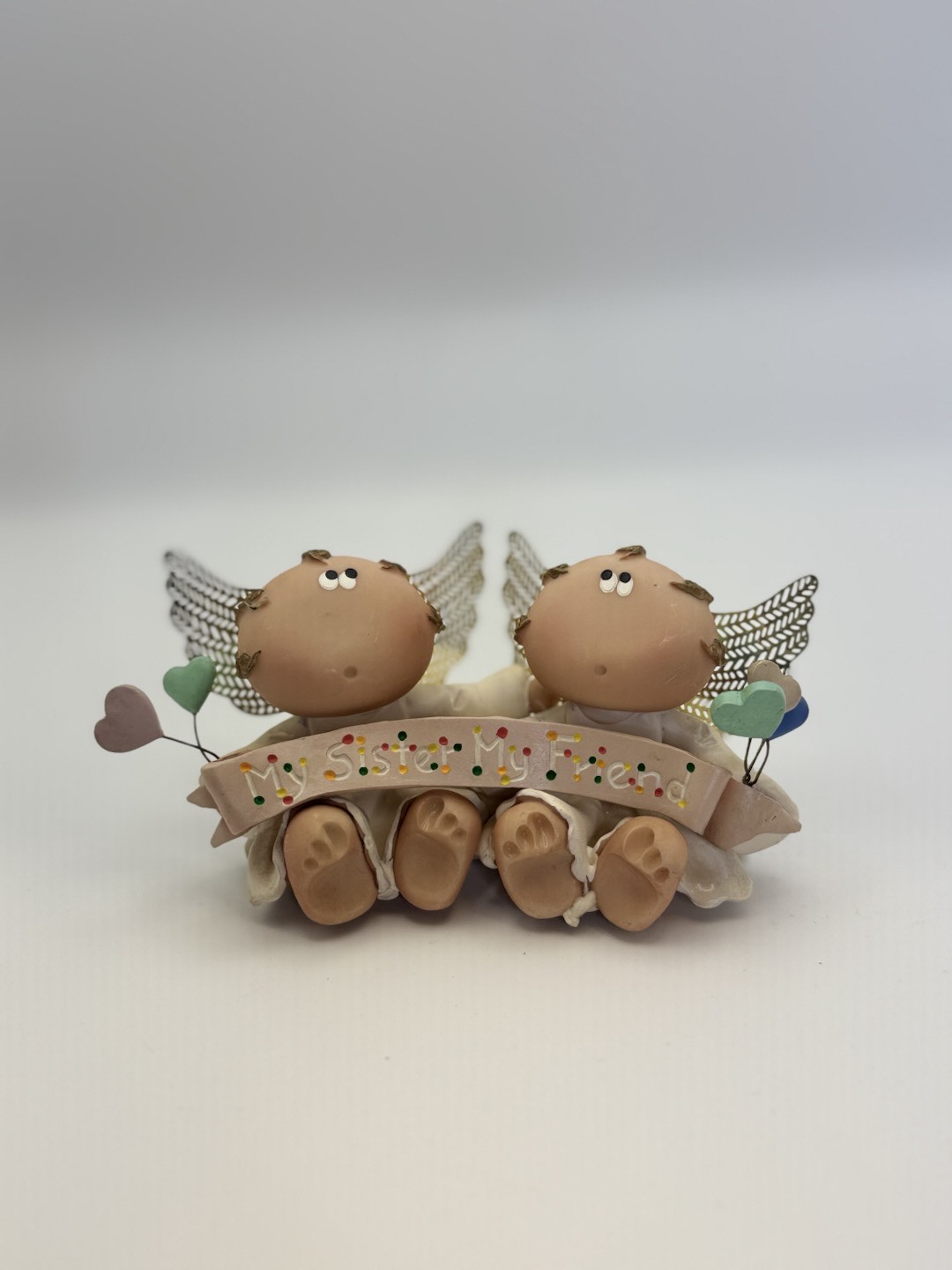 Russ Berrie Angel Cheeks figurine, “My Sister My Friend" 2”x5”