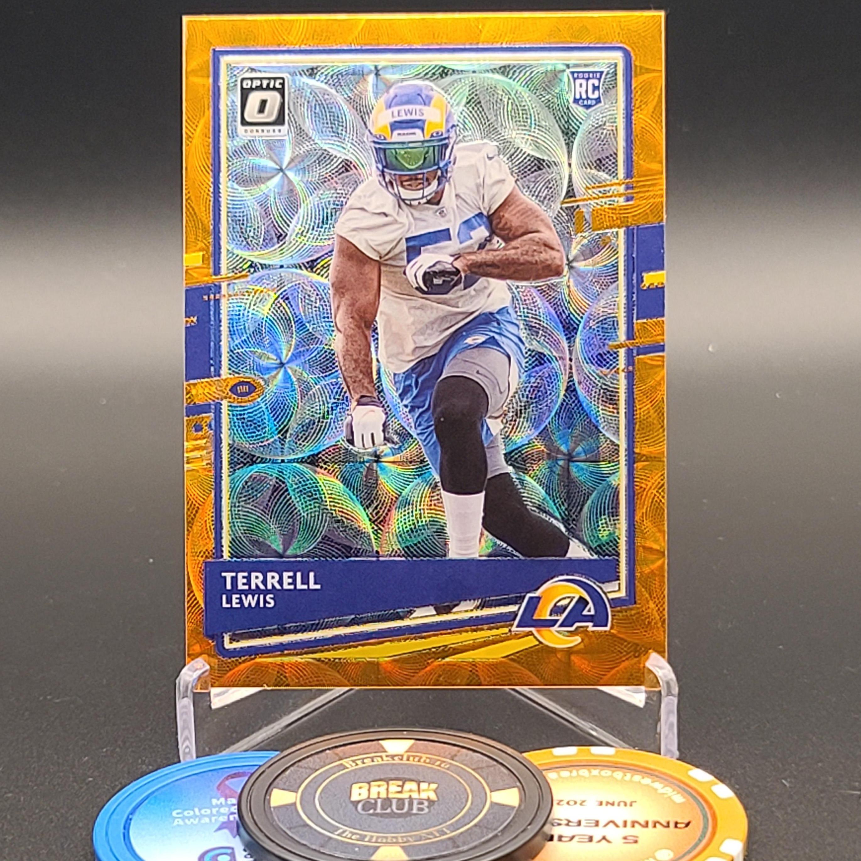 Terrell Lewis Rookie 2020 Panini Donruss Optic Football Orange Scope ...