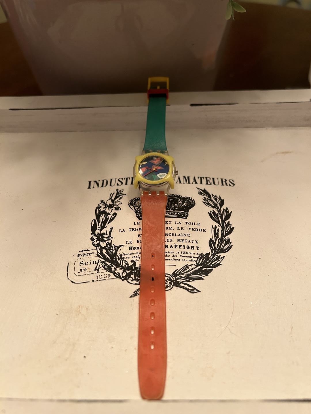80s Swatch Watch With Face Guard