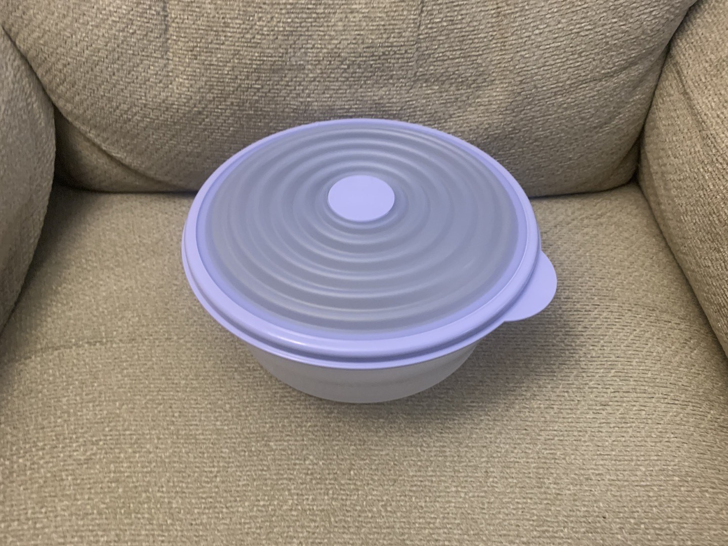 New Tupperware Stuffables Bowl Sheer With Purple Trimmed Lid # 5316 1 ...