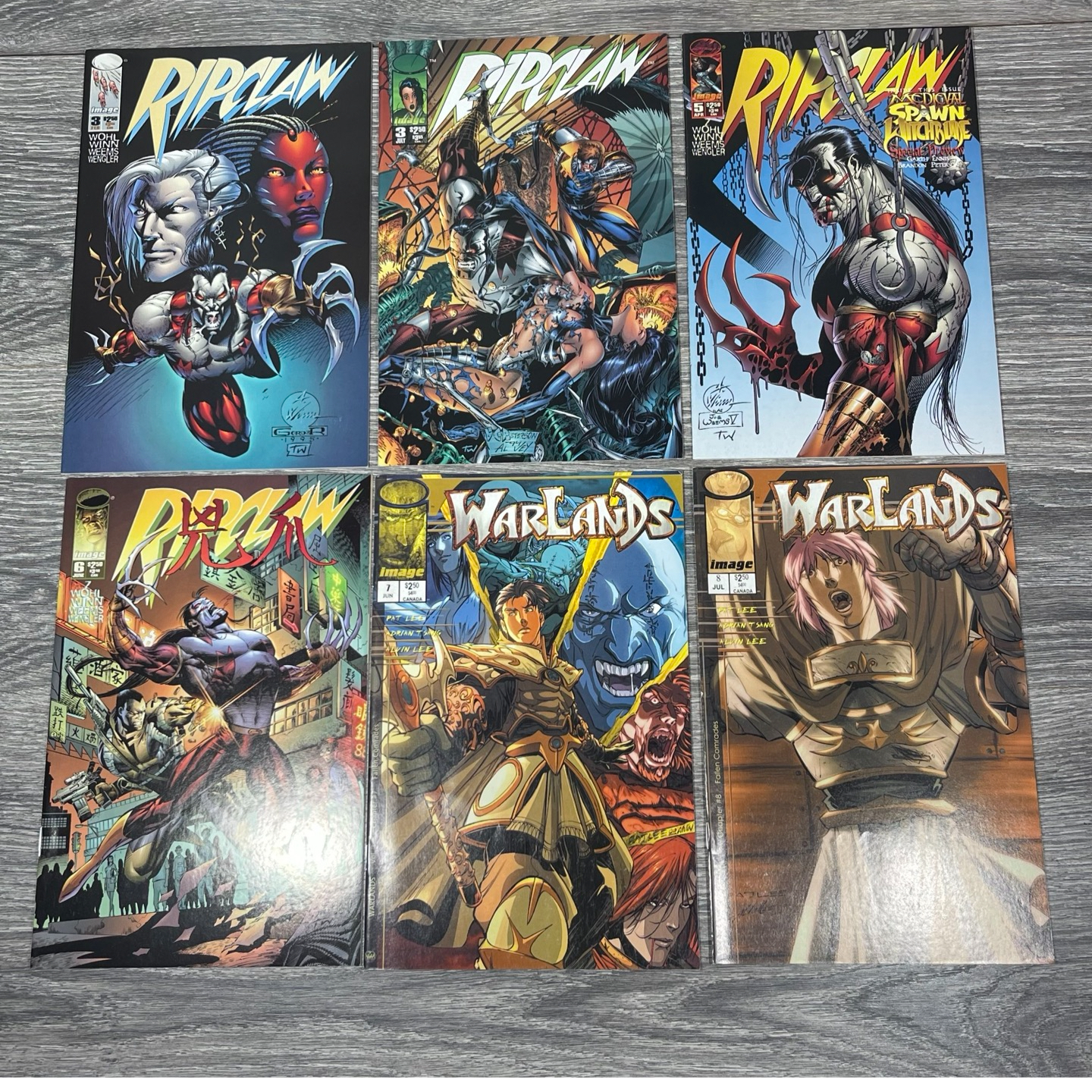 25 Image Comics Ripclaw & Warlands Comic Book Lot