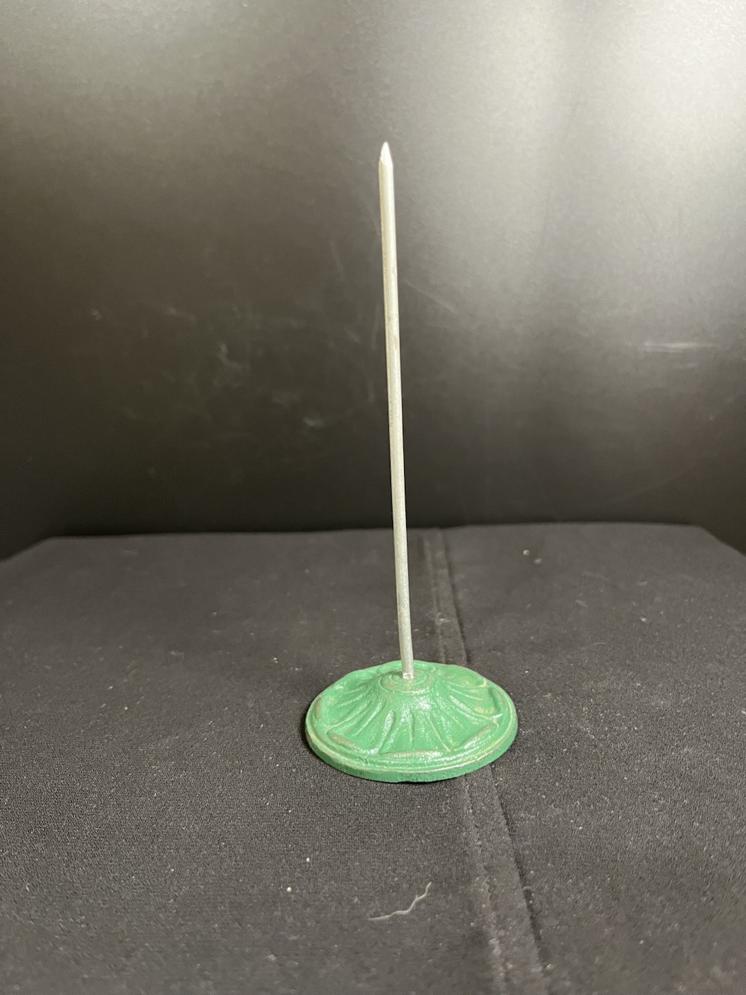 Cast Iron & Spike Receipt Holder-Lot 35