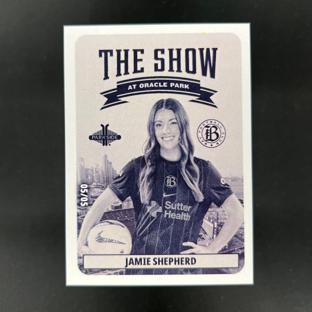Jamie Shepherd 2025 Parkside NWSL Bay FC The Show at Oracle Park /5 ...