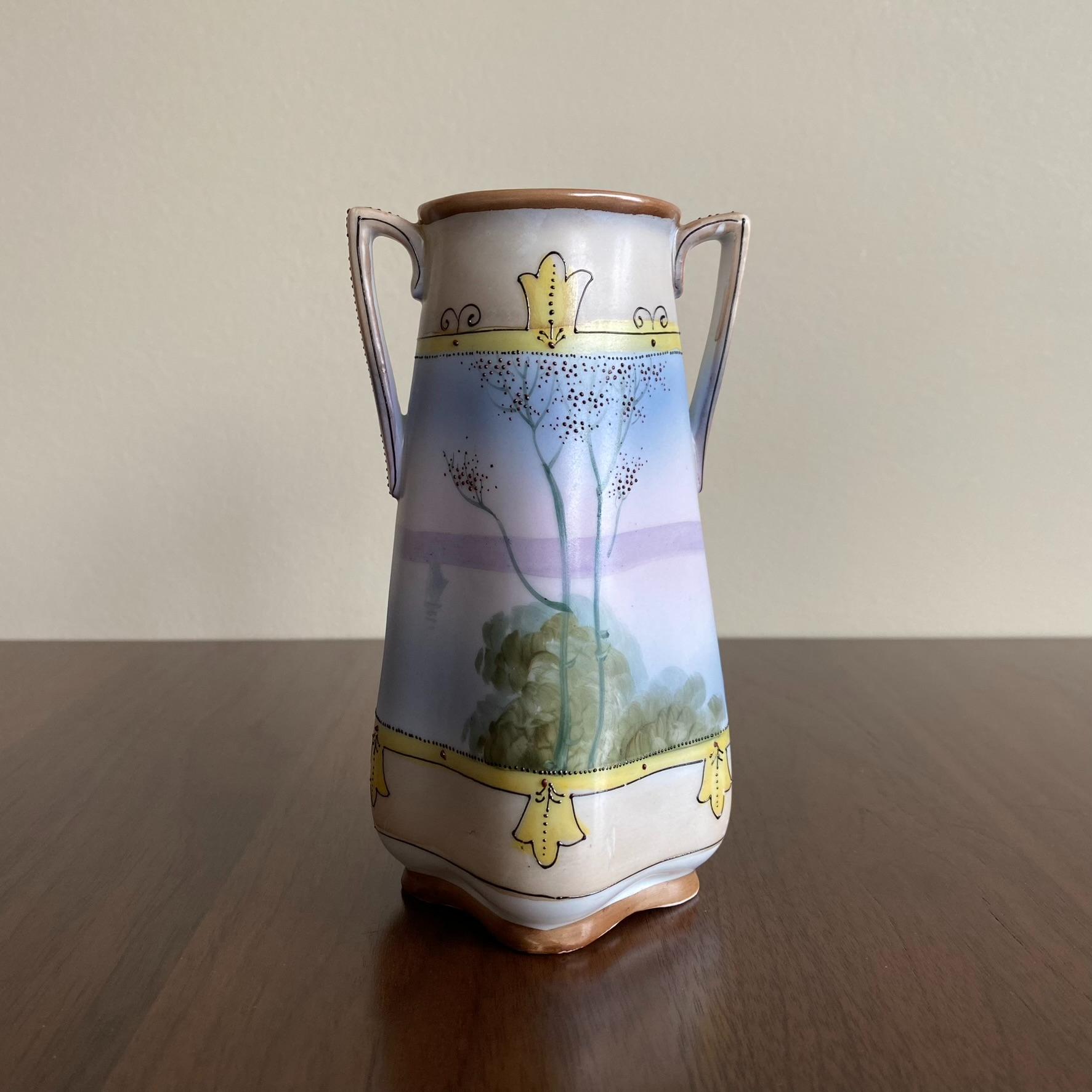 Antique Morimura Brothers Nippon Japan Double Handle Vase Water and ...