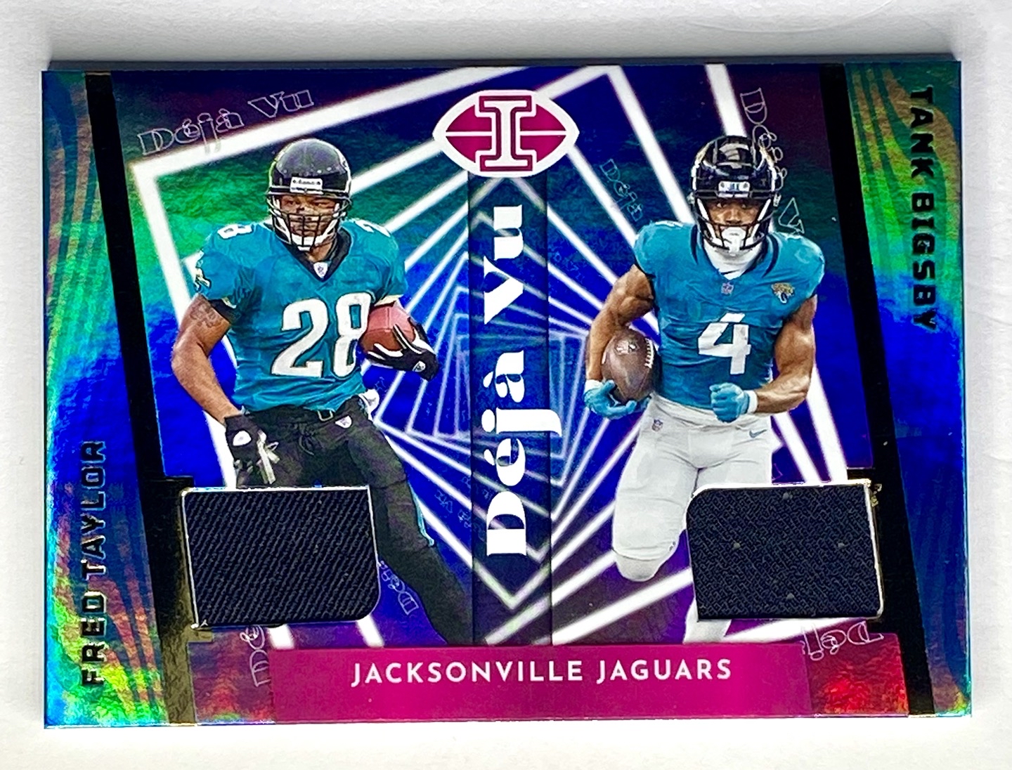 Fred Taylor/Tank Bigsby 2023 Panini Illusions Deja Vu Dual Patch ...