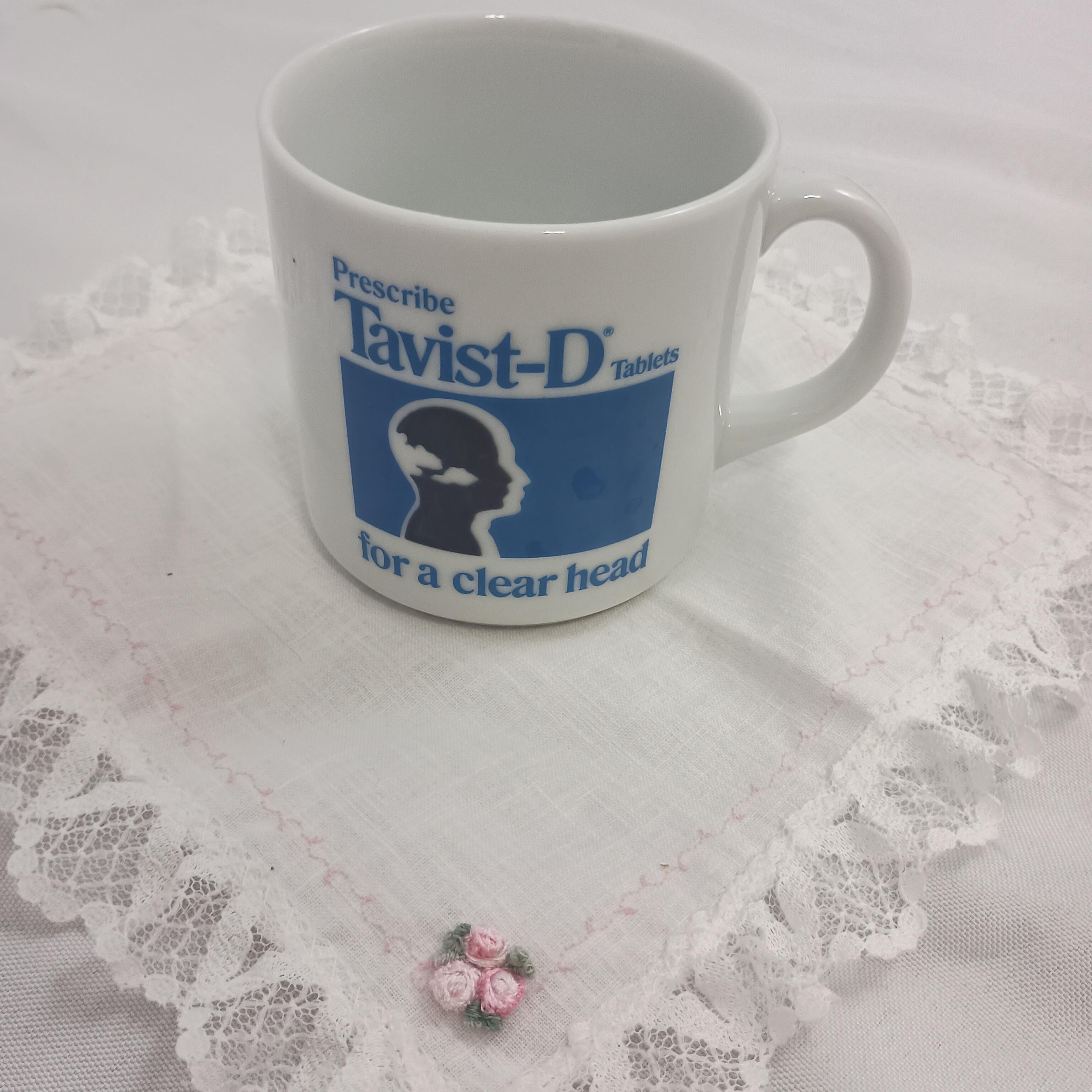 Vintage Tavist D Pharmaceutical Rep Mug